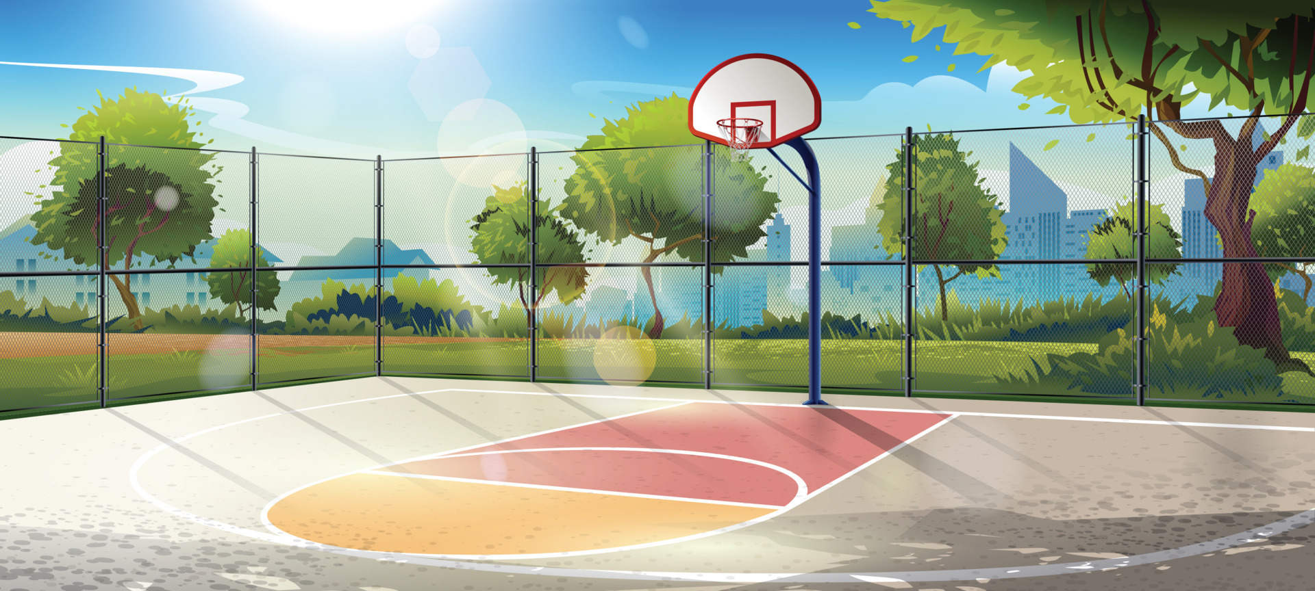 Outdoor Basketball Court Concept Background 12809330 Vector Art at Vecteezy Outdoor Basketball Court Concept Background 12809330 Vector Art at Vecteezy