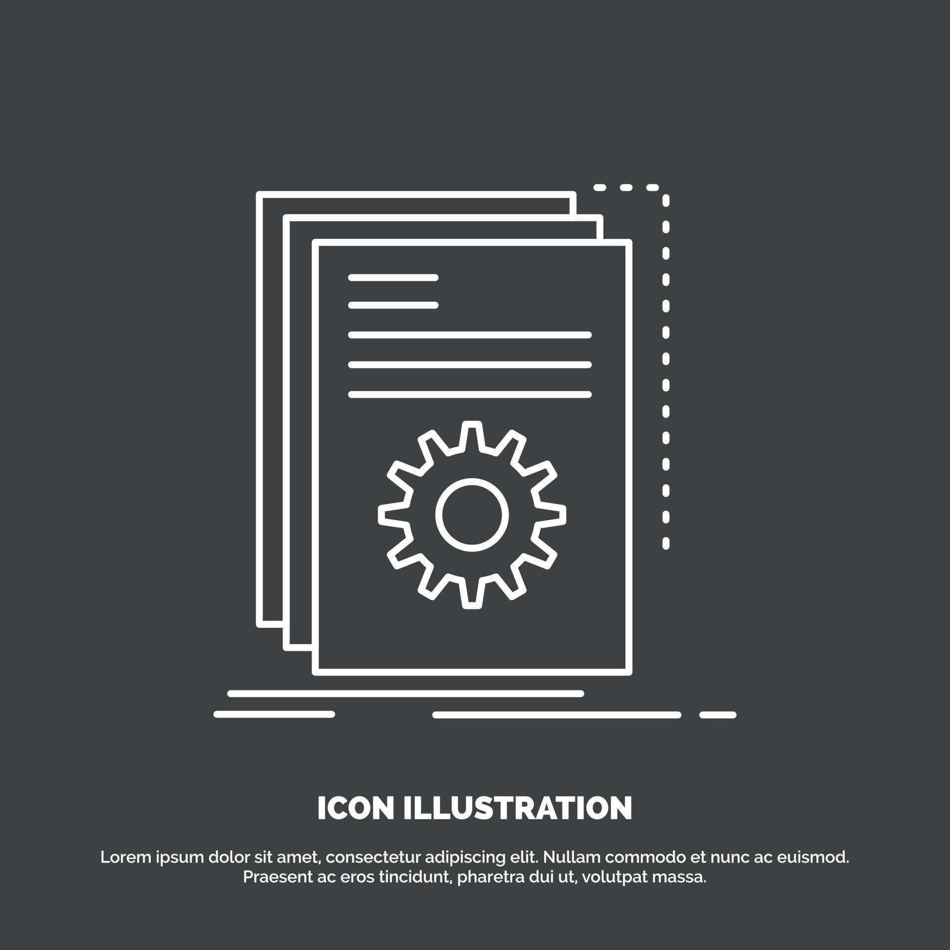 App Build Developer Program Script Icon Line Vector Symbol For Ui And Ux Website Or Mobile
