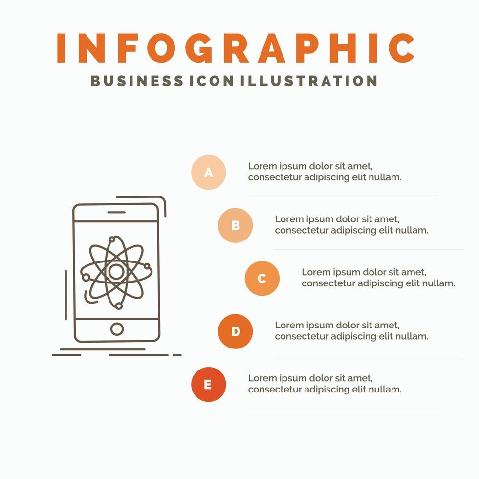 Data Information Mobile Research Science Infographics Template For Website And Presentation