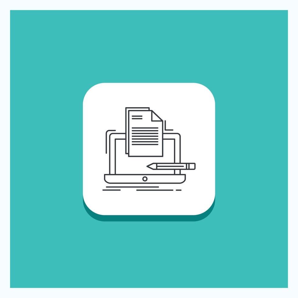 Round Button For Coder Coding Computer List Paper Line Icon 2334