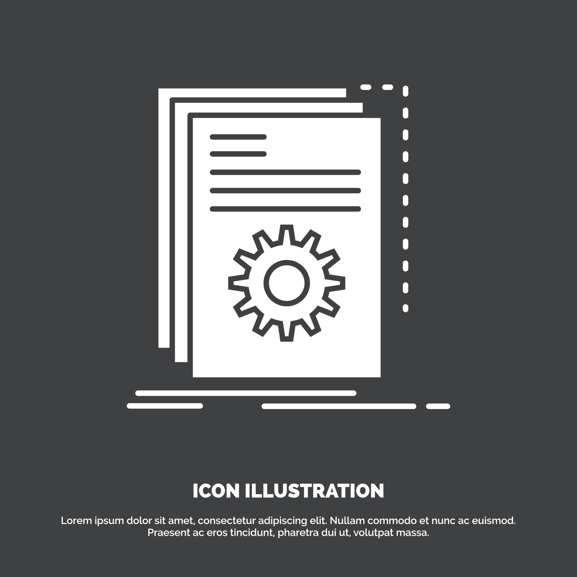 App Build Developer Program Script Icon Glyph Vector Symbol For Ui