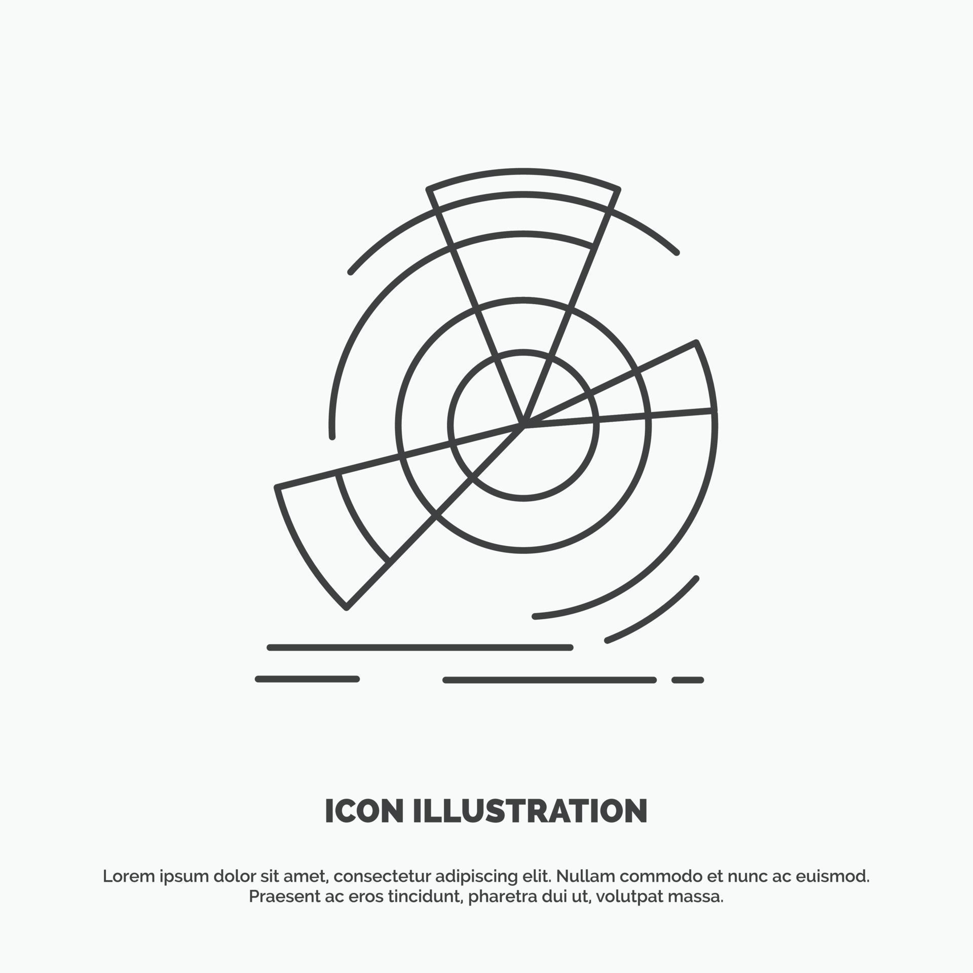 Data Diagram Performance Point Reference Icon Line Vector Gray Symbol For Ui And Ux