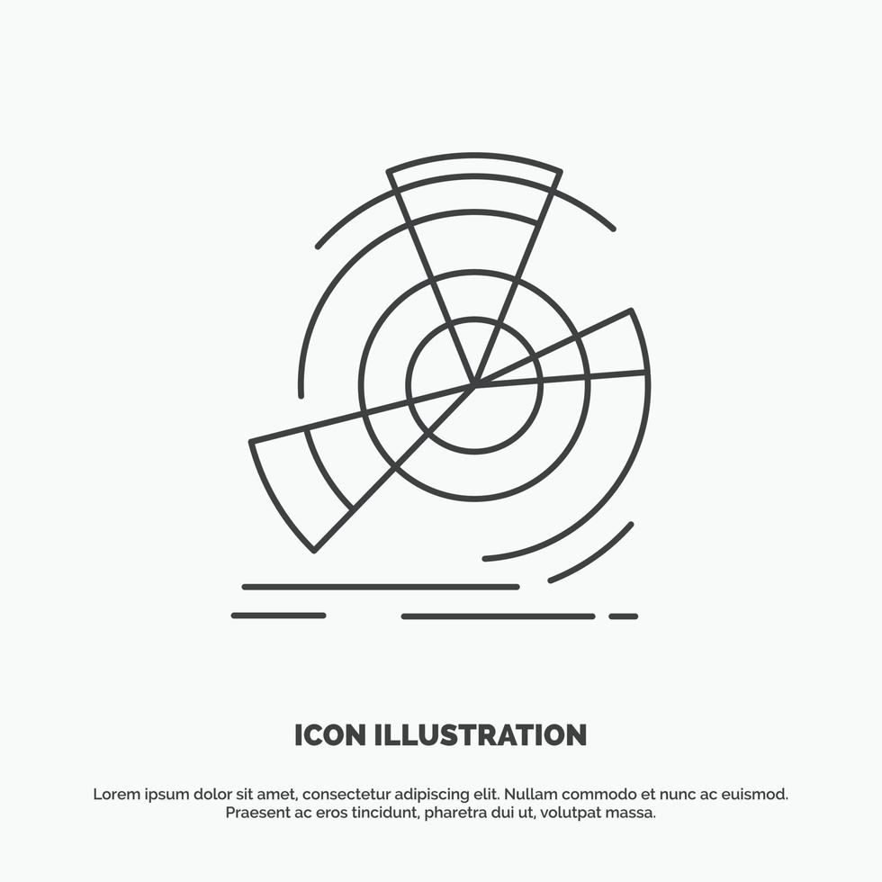 Data Diagram Performance Point Reference Icon Line Vector Gray Symbol For Ui And Ux