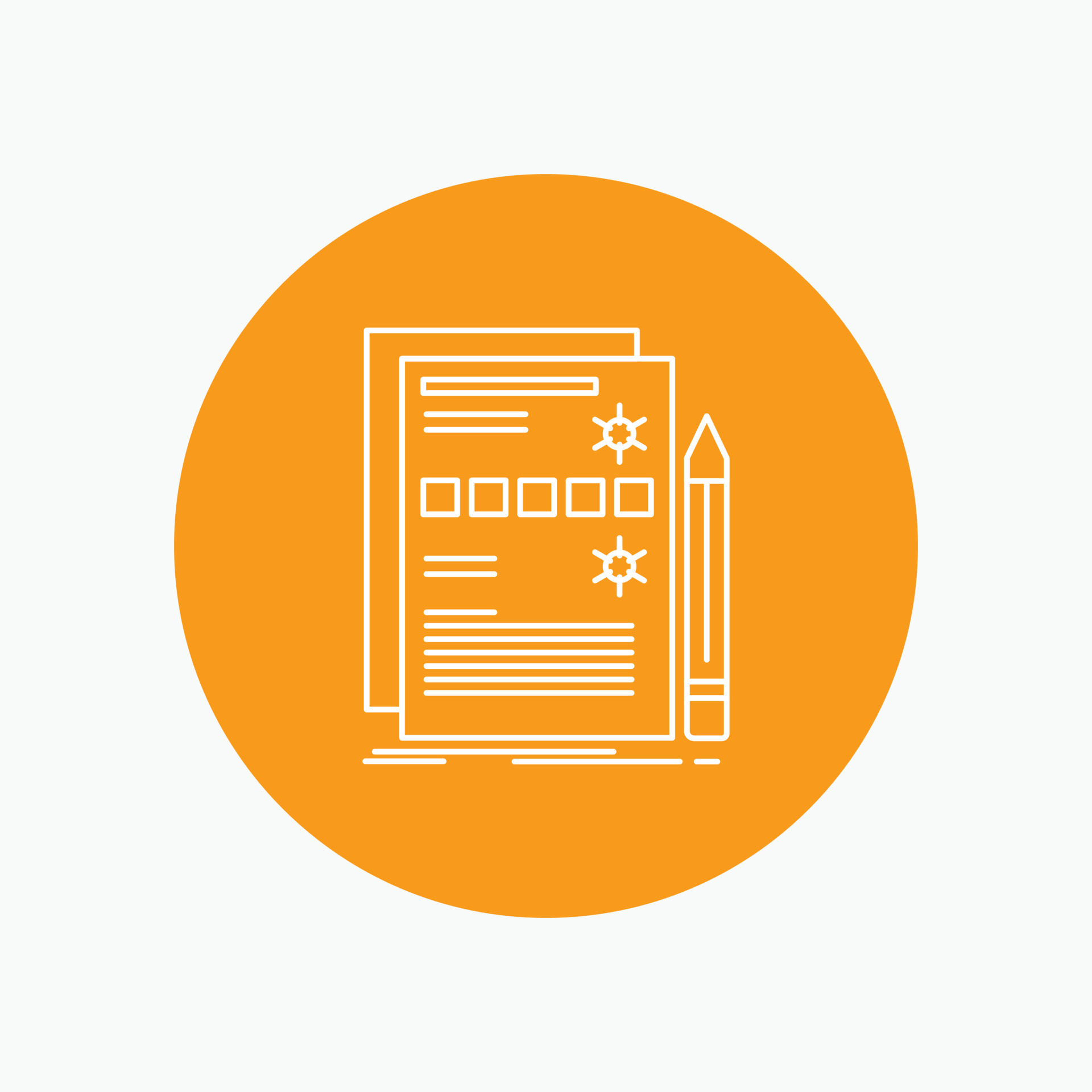 Component Data Design Hardware System White Line Icon In Circle