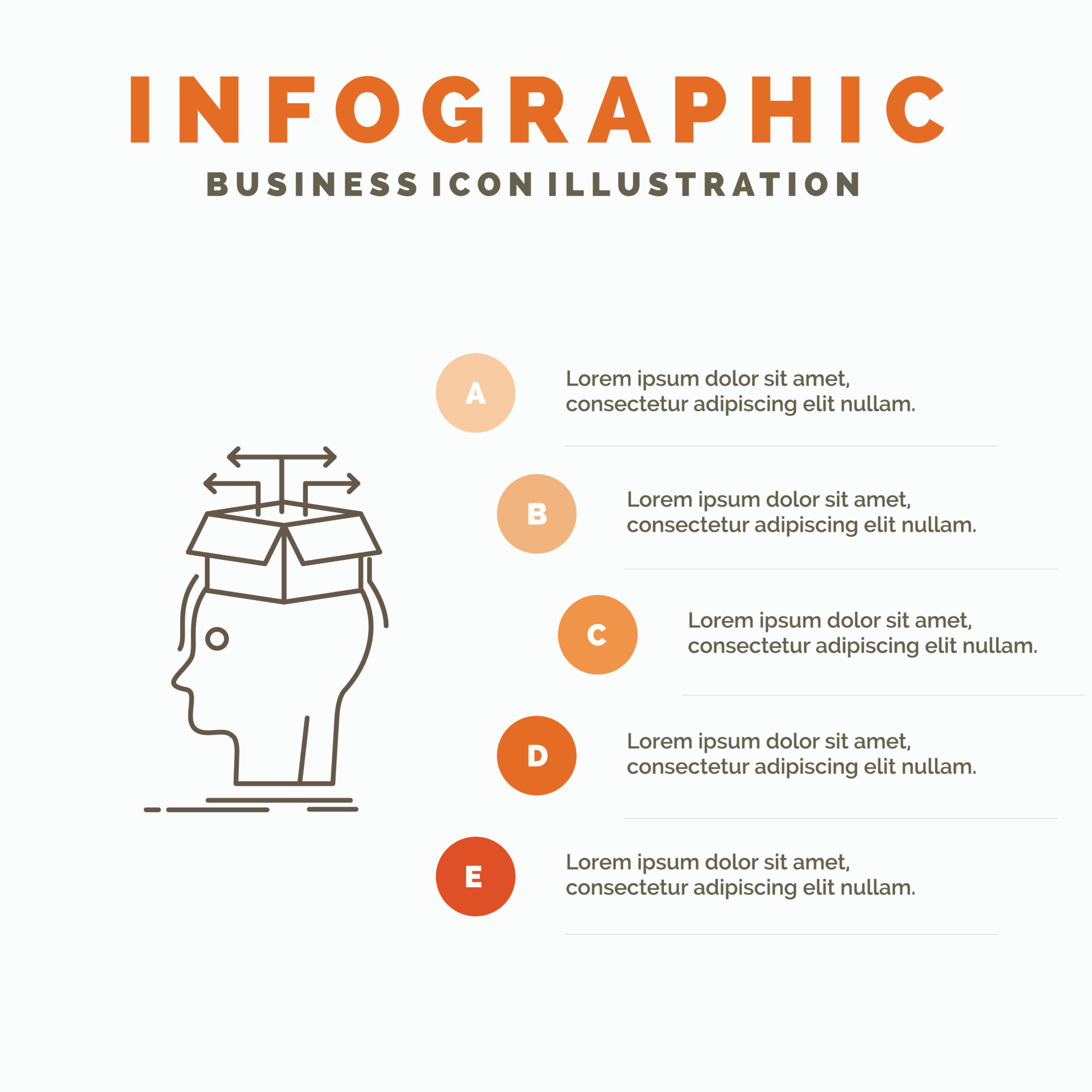 Data Extraction Head Knowledge Sharing Infographics Template For Website And Presentation