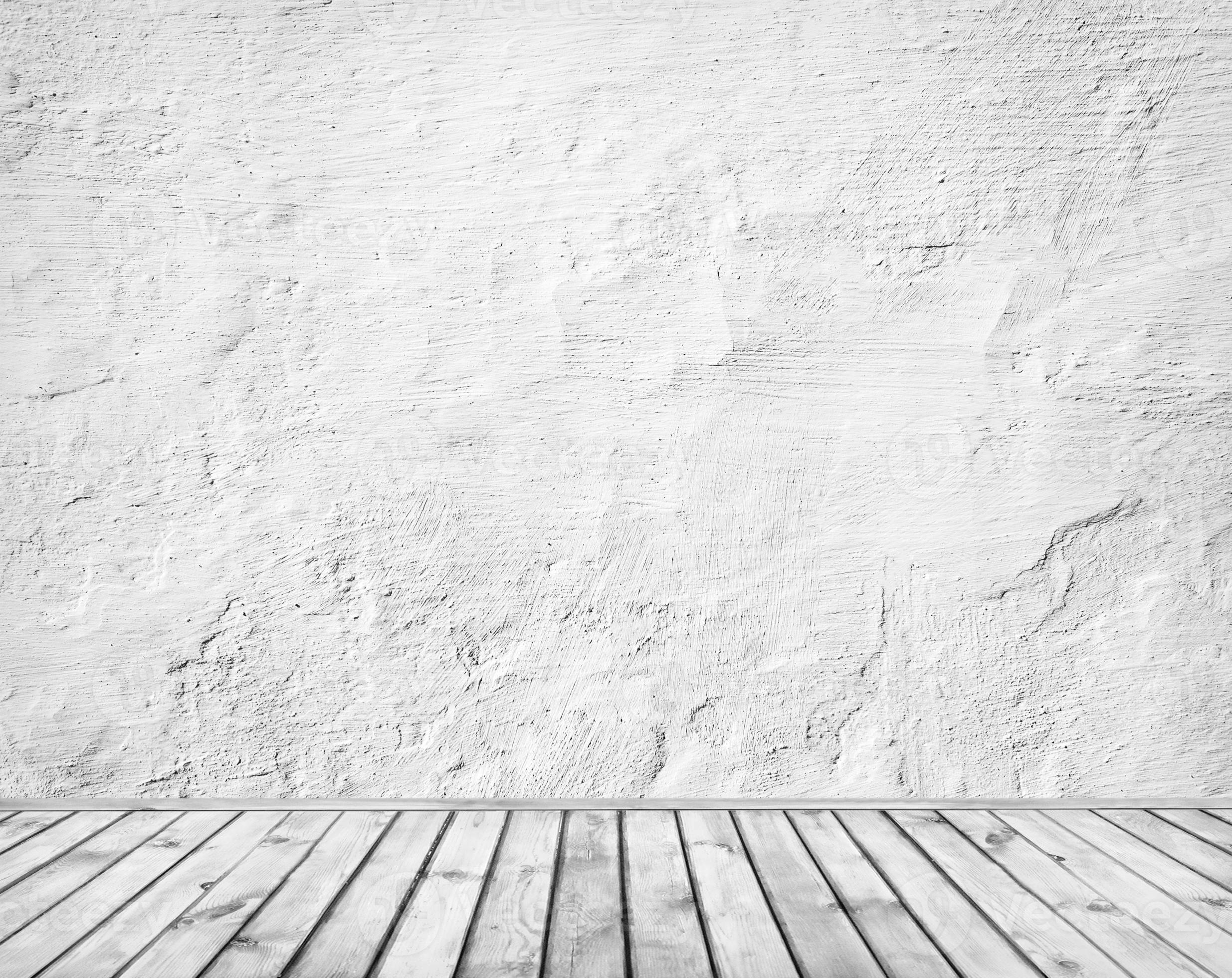 Empty retro room with wall and wooden floor 12813089 Stock Photo at ...