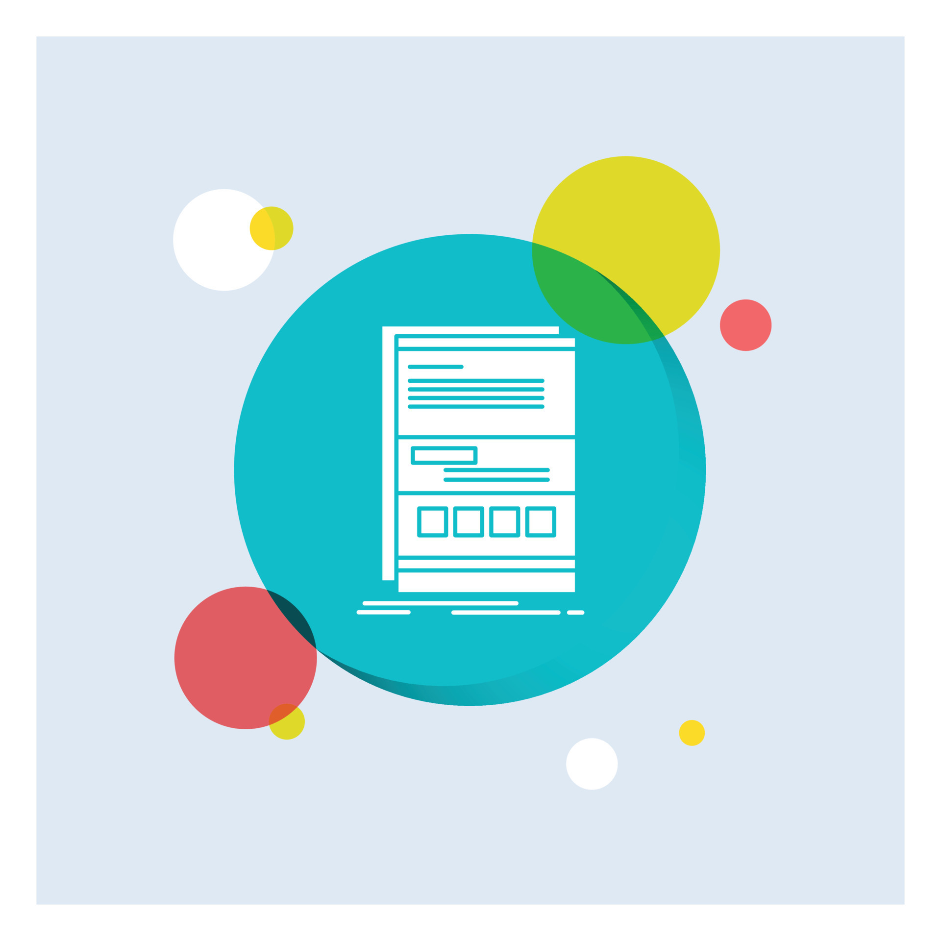 Browser. dynamic. internet. page. responsive White Glyph Icon colorful ...