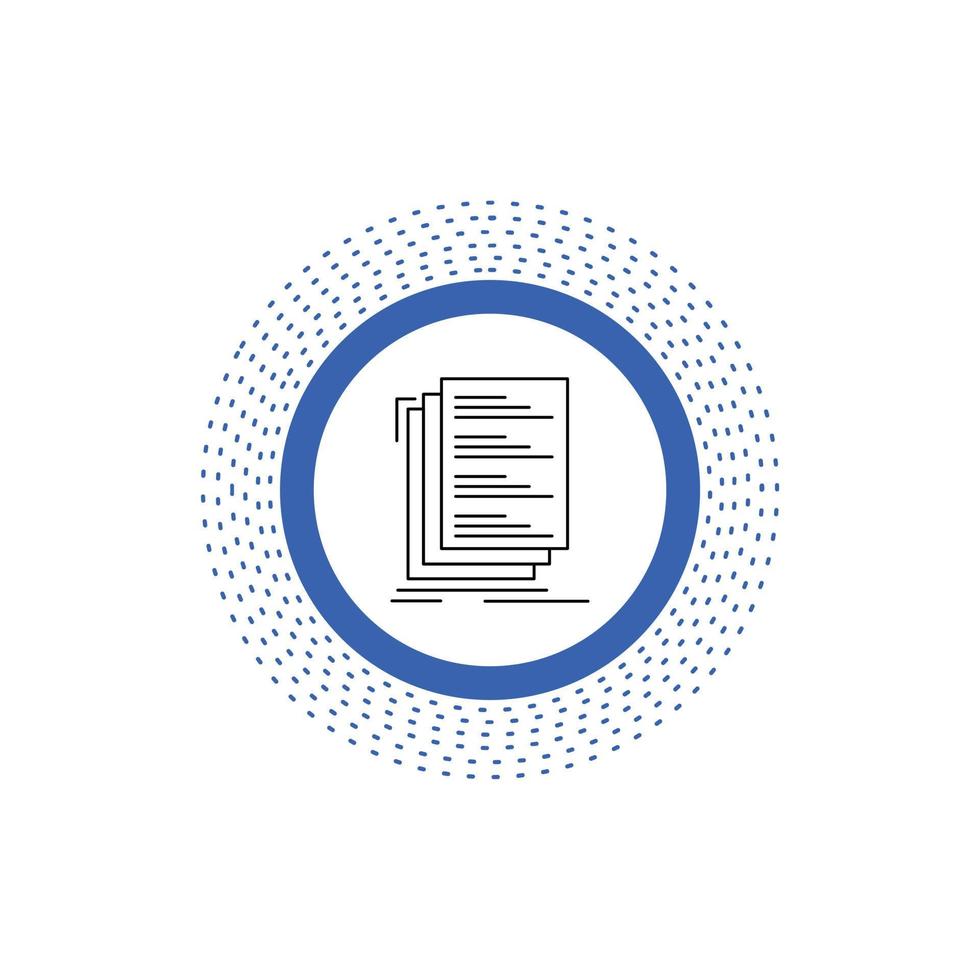 Code Coding Compile Files List Line Icon Vector Isolated Illustration 12815284 Vector Art
