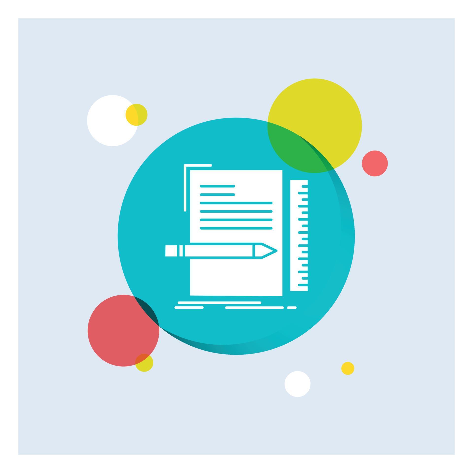 Code Coding File Programming Script White Glyph Icon Colorful Circle Background 12815289