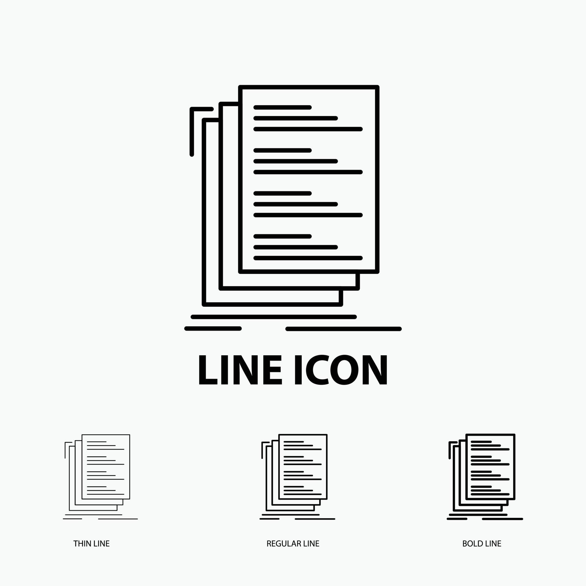 Code Coding Compile Files List Icon In Thin Regular And Bold Line Style Vector 