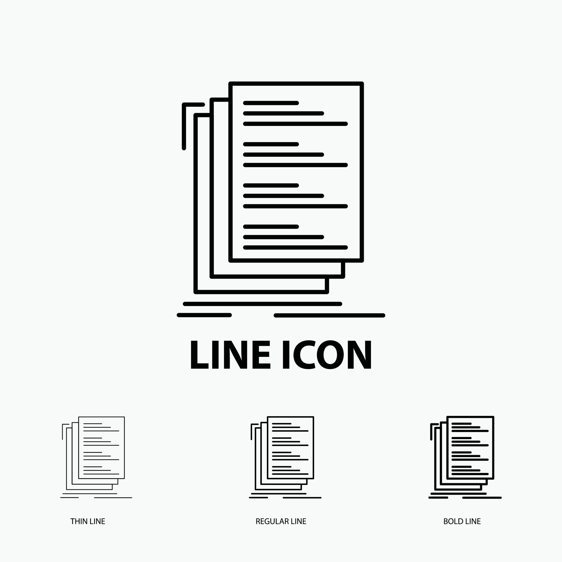 Code Coding Compile Files List Icon In Thin Regular And Bold Line Style Vector