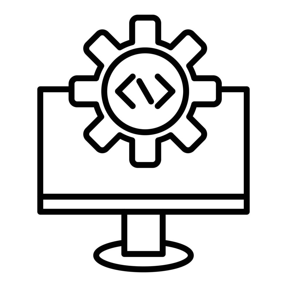 Code Settings Icon Style 12815911 Vector Art at Vecteezy