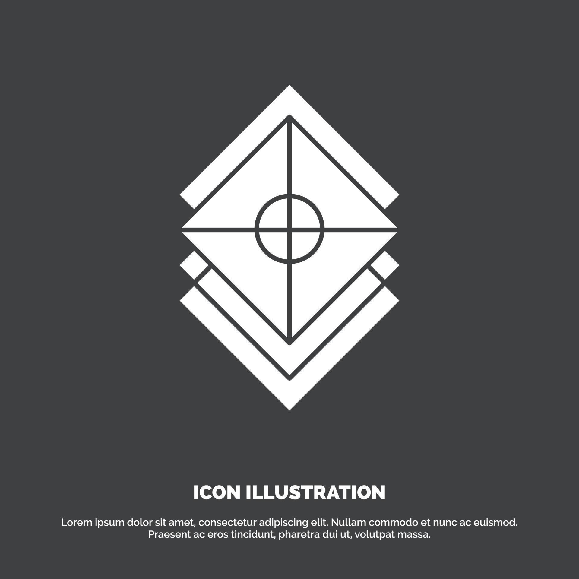 Arrange Design Layers Stack Layer Icon Glyph Vector Symbol For Ui And Ux Website Or Mobile