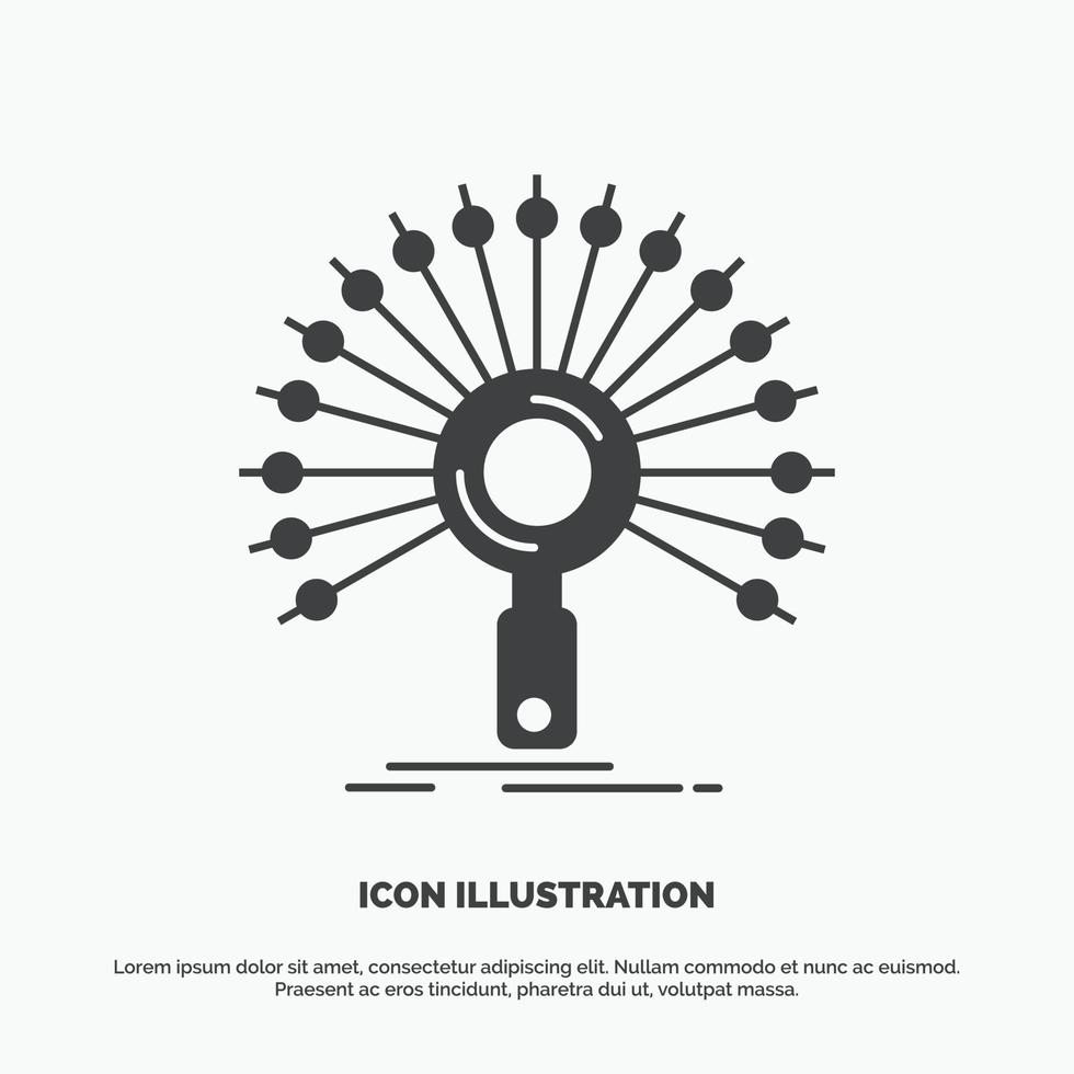 Data Information Informational Network Retrieval Icon Glyph Vector Gray Symbol For Ui And