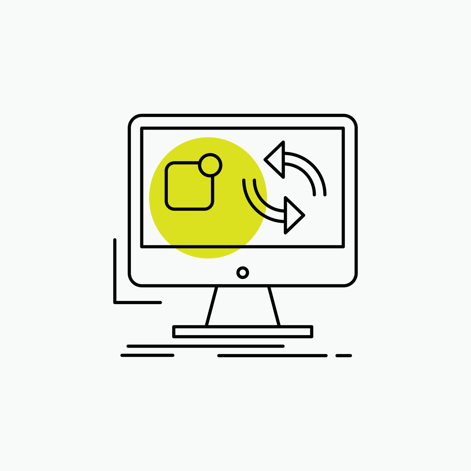 Update App Application Install Sync Line Icon 12817087 Vector Art At Vecteezy