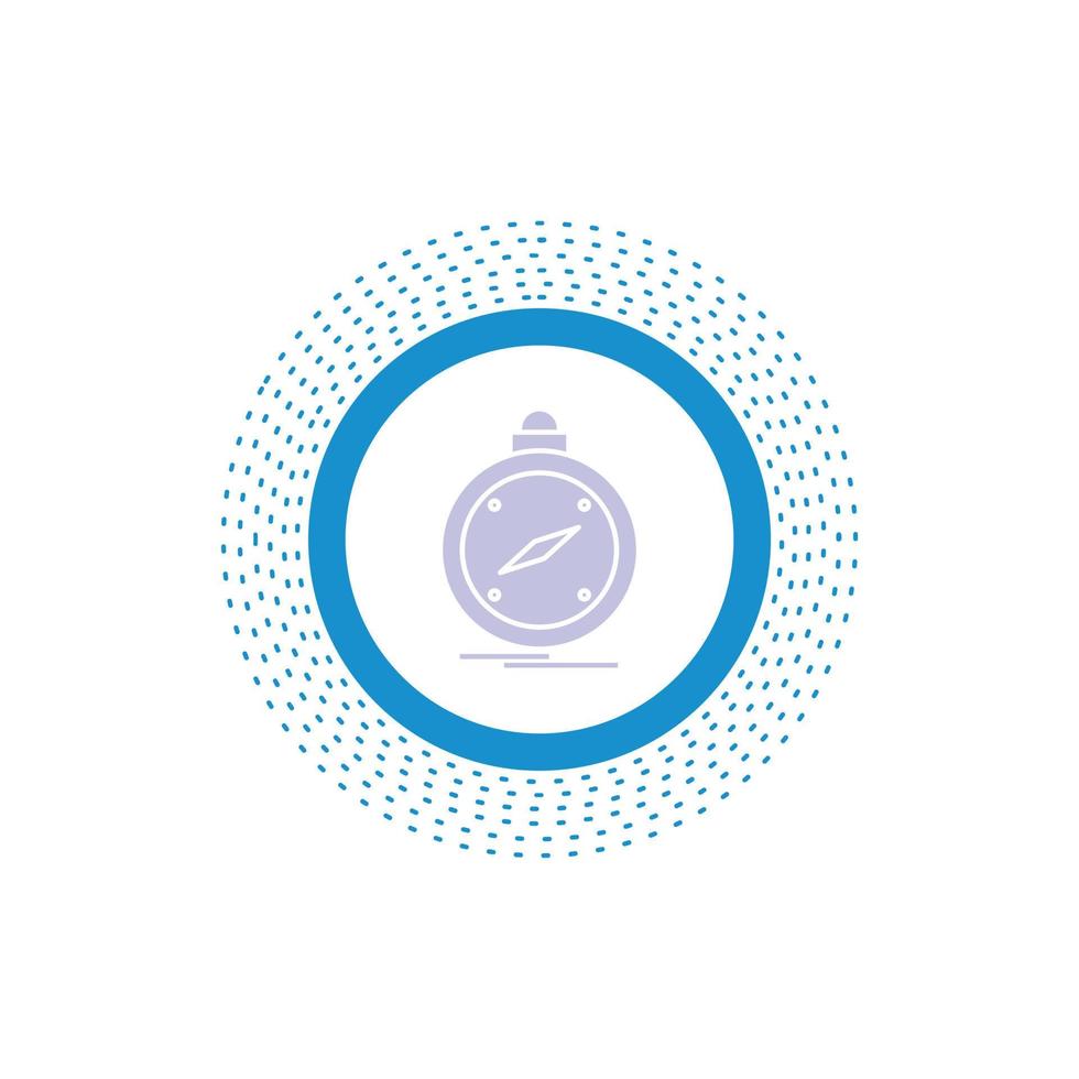 Compass Direction Navigation Gps Location Glyph Icon Vector