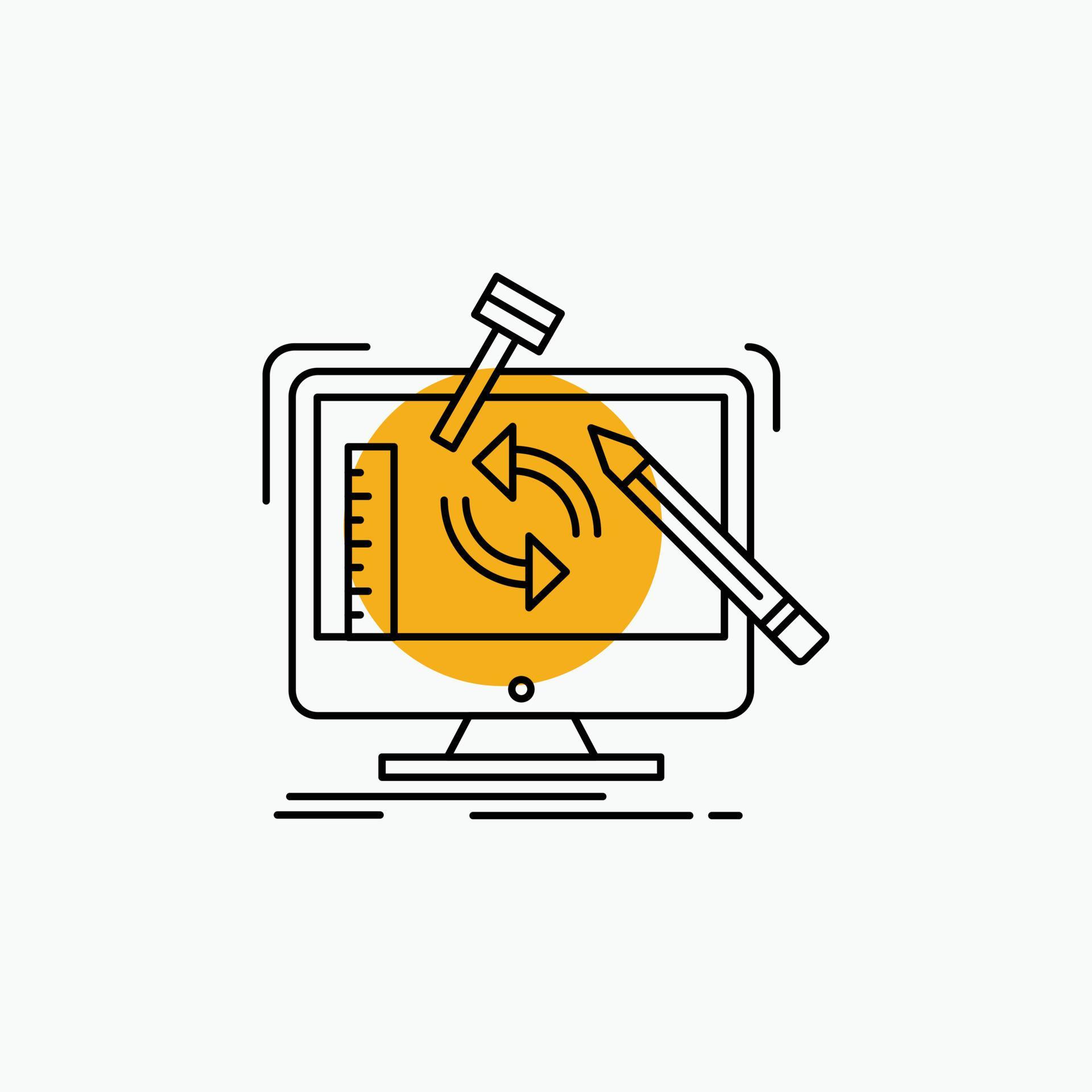 engineering. project. tools. workshop. processing Line Icon 12817267 Vector Art at Vecteezy
