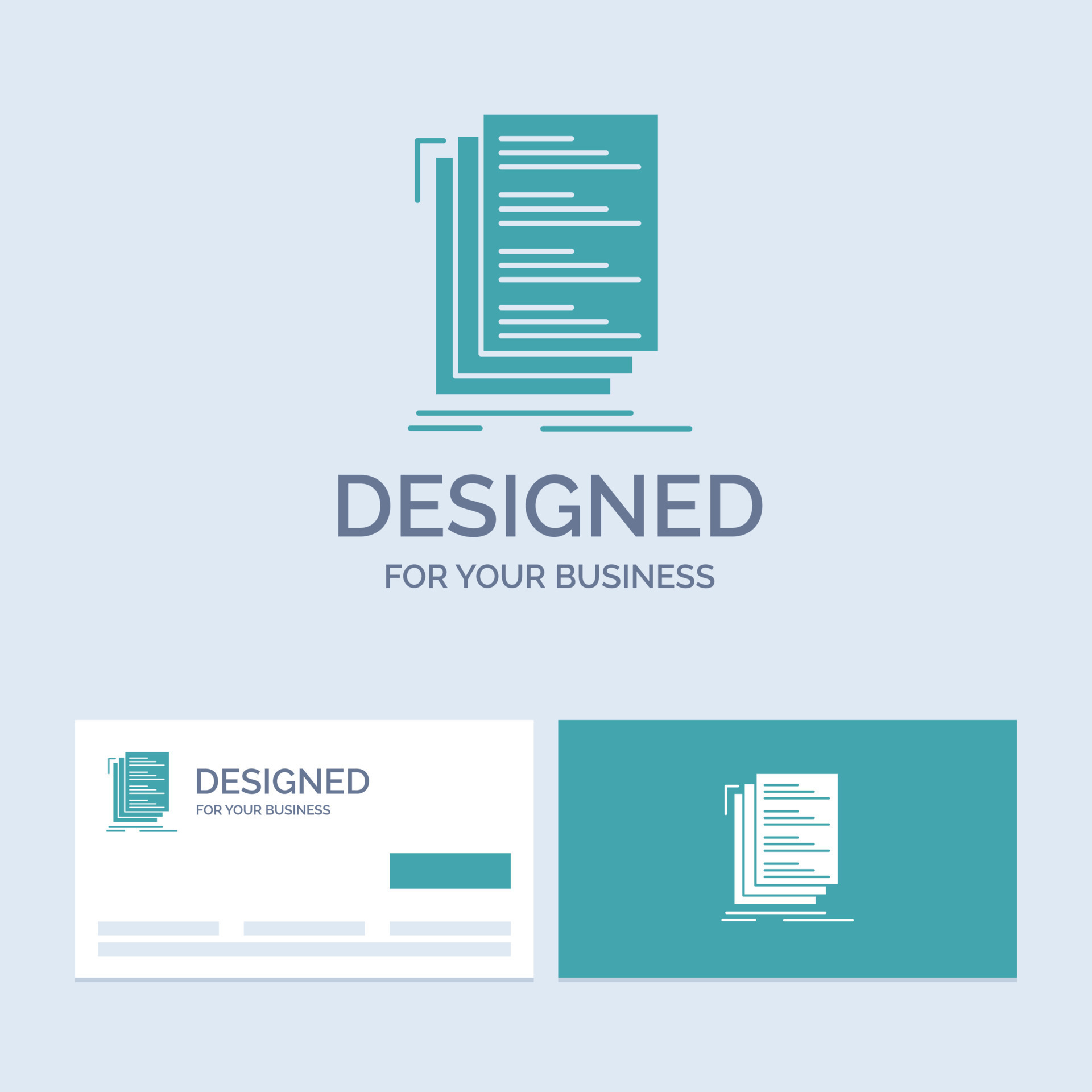 Code Coding Compile Files List Business Logo Glyph Icon Symbol For Your Business Turquoise