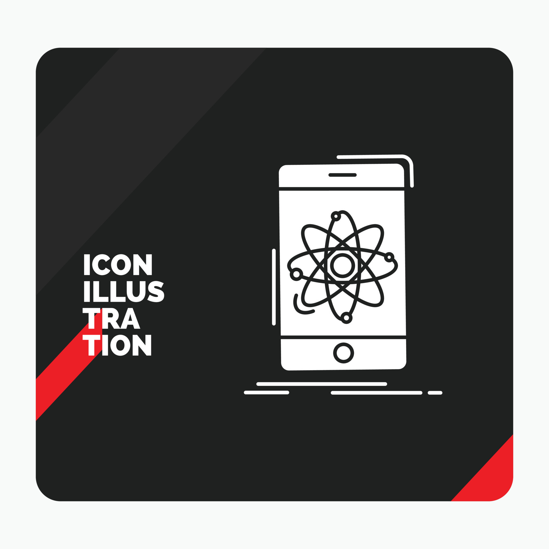 Red And Black Creative Presentation Background For Data Information Mobile Research Science