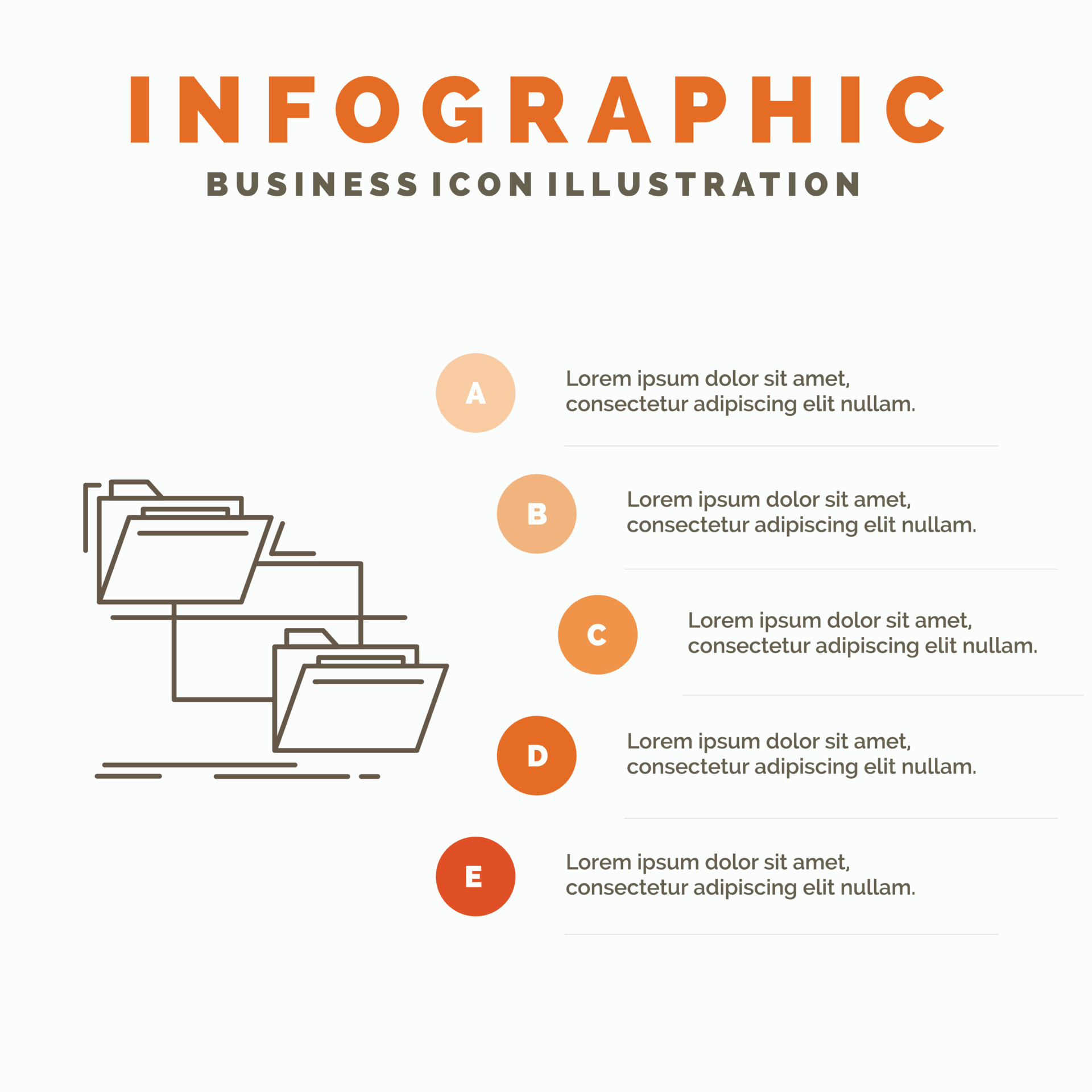 Folder File Management Move Copy Infographics Template For Website