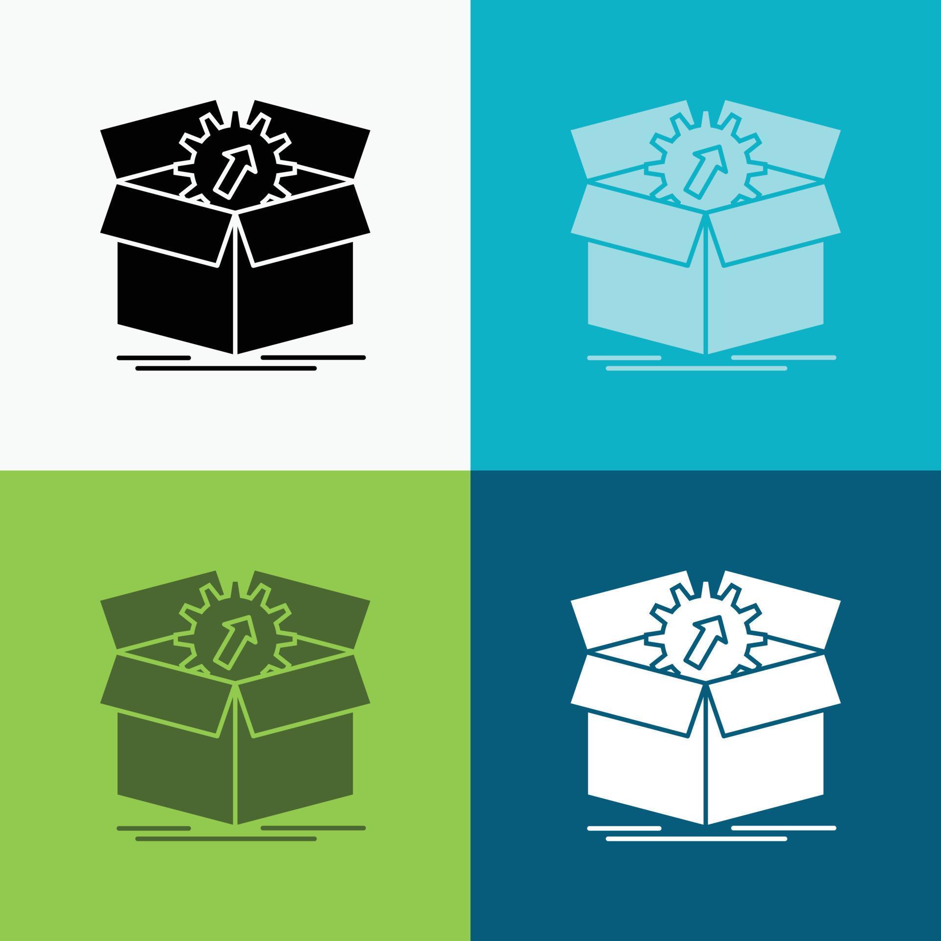 Upload Performance Productivity Progress Work Icon Over Various
