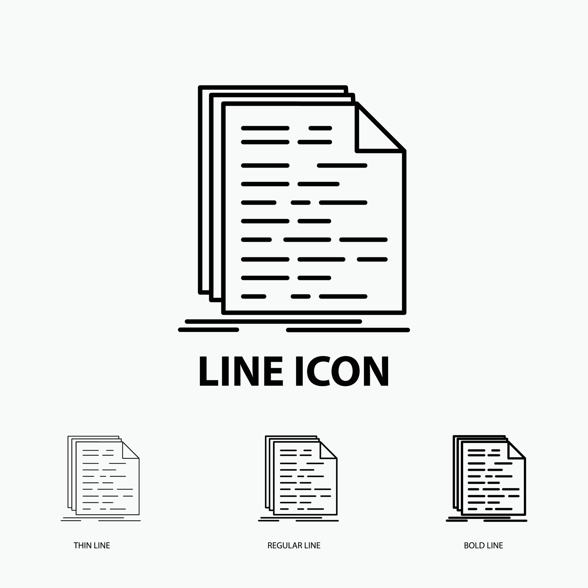 Code Coding Doc Programming Script Icon In Thin Regular And Bold