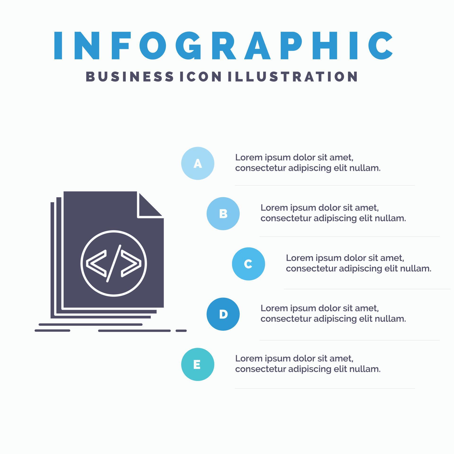 Code Coding File Programming Script Infographics Template For