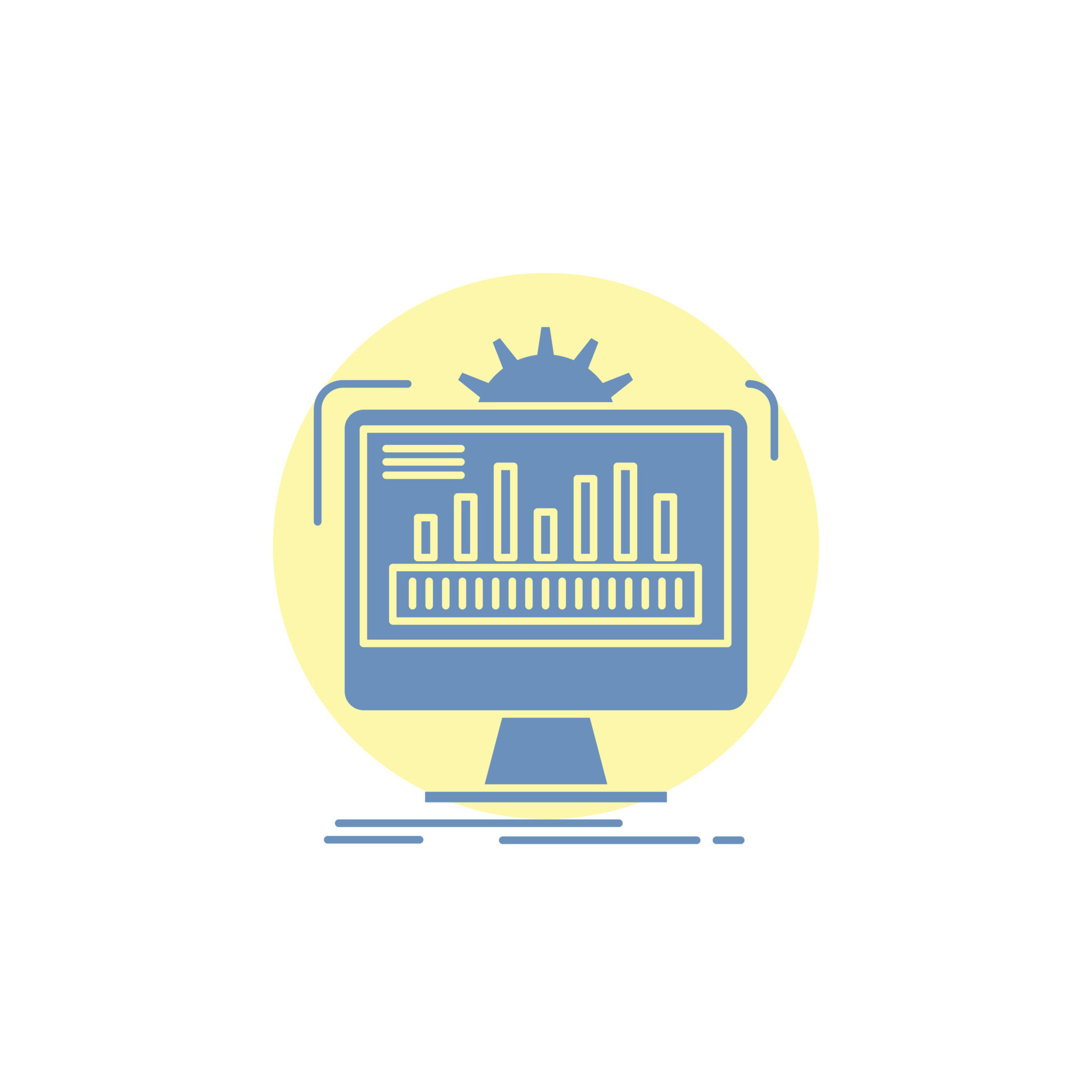 dashboard. admin. monitor. monitoring. processing Glyph Icon. 12818605 Vector Art at Vecteezy