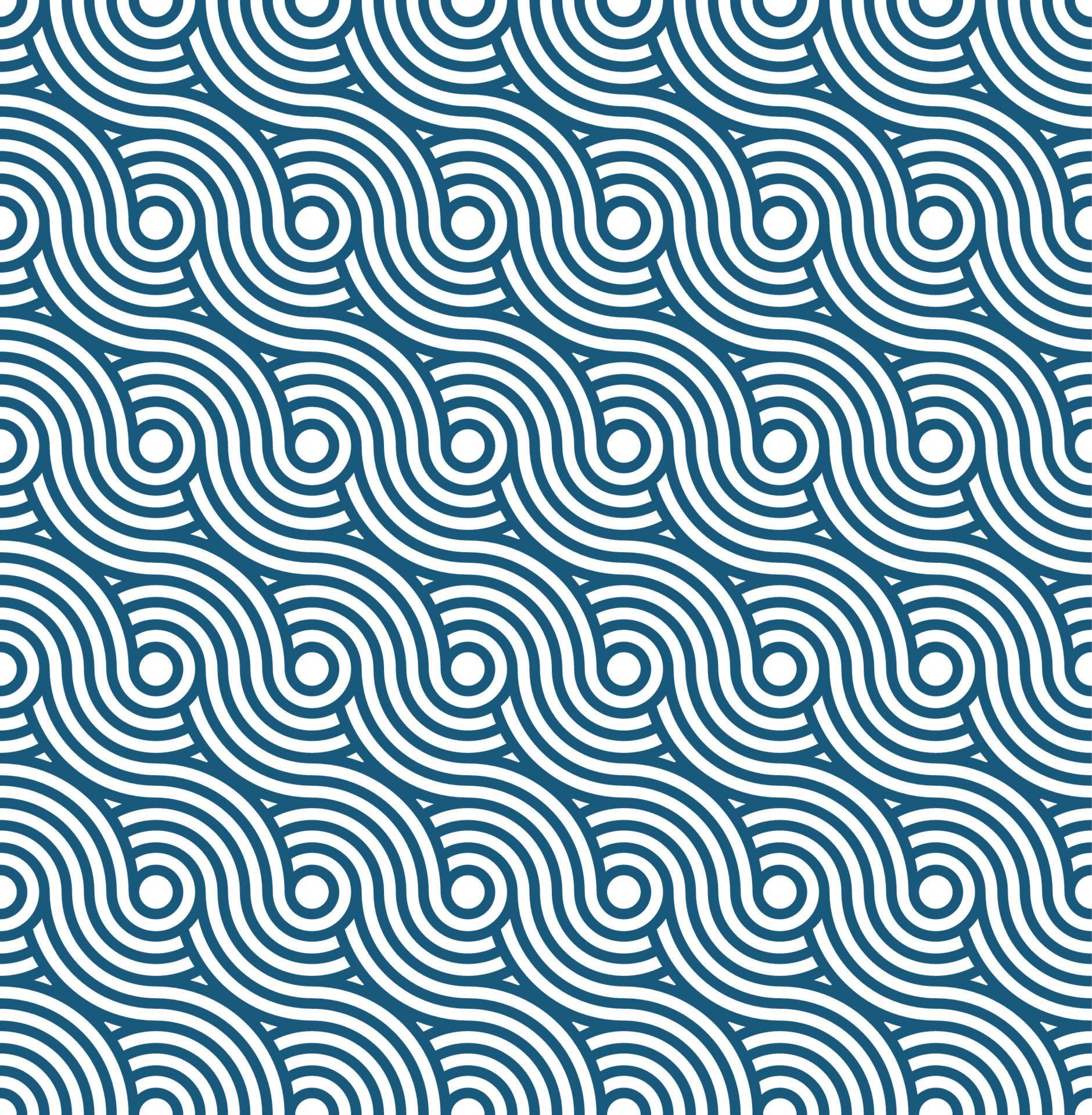 Seamless Vector Pattern Modern Style Texture Repeating Wave Geometry