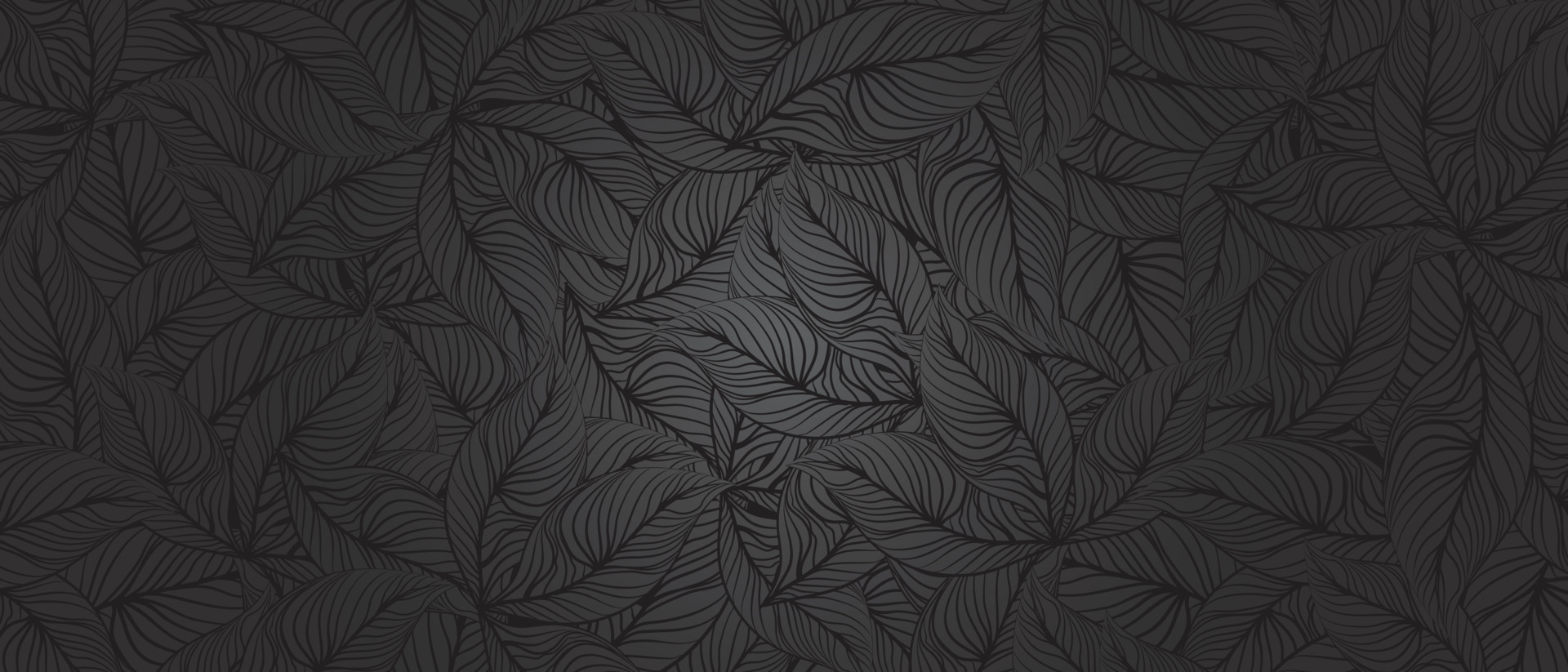 Dark background leaf floral vector illustration 12821537 Vector Art at ...