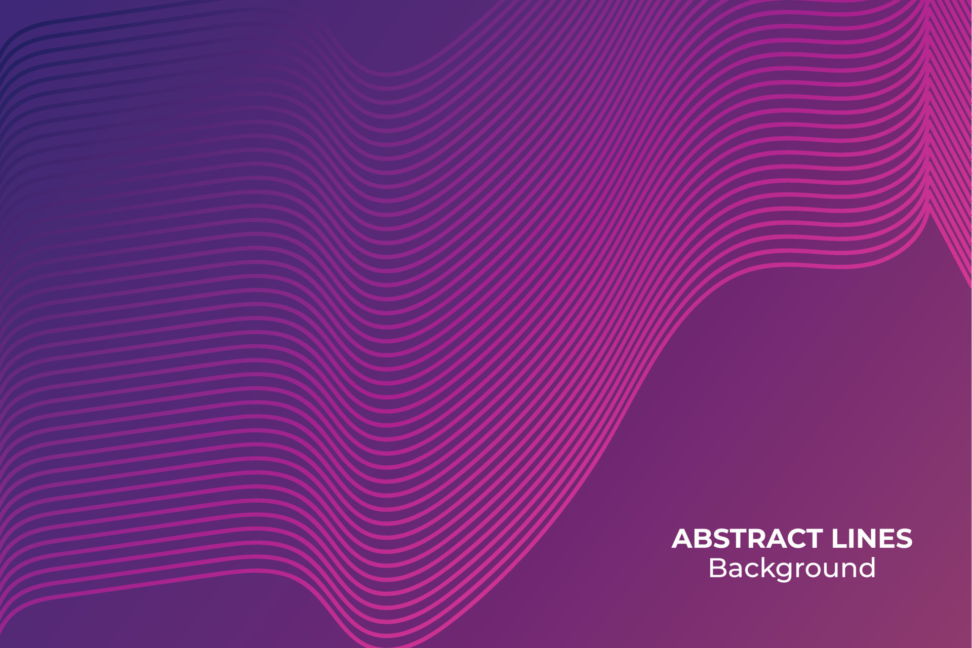 Abstract Background Vector Template For Your Ideas Monochromatic Lines Texture Waved Lines