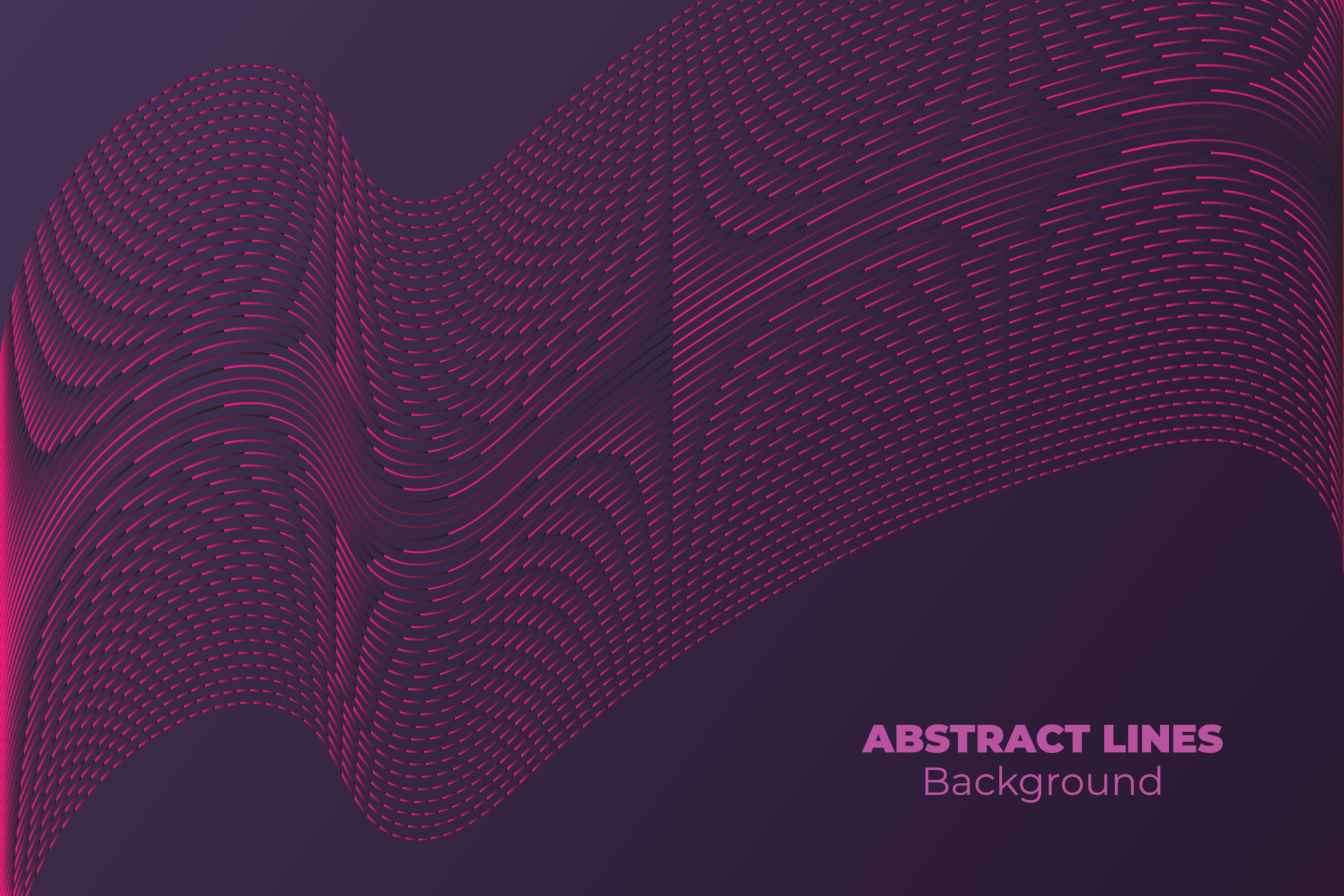 Abstract Background Vector Template For Your Ideas Monochromatic Lines Texture Waved Lines