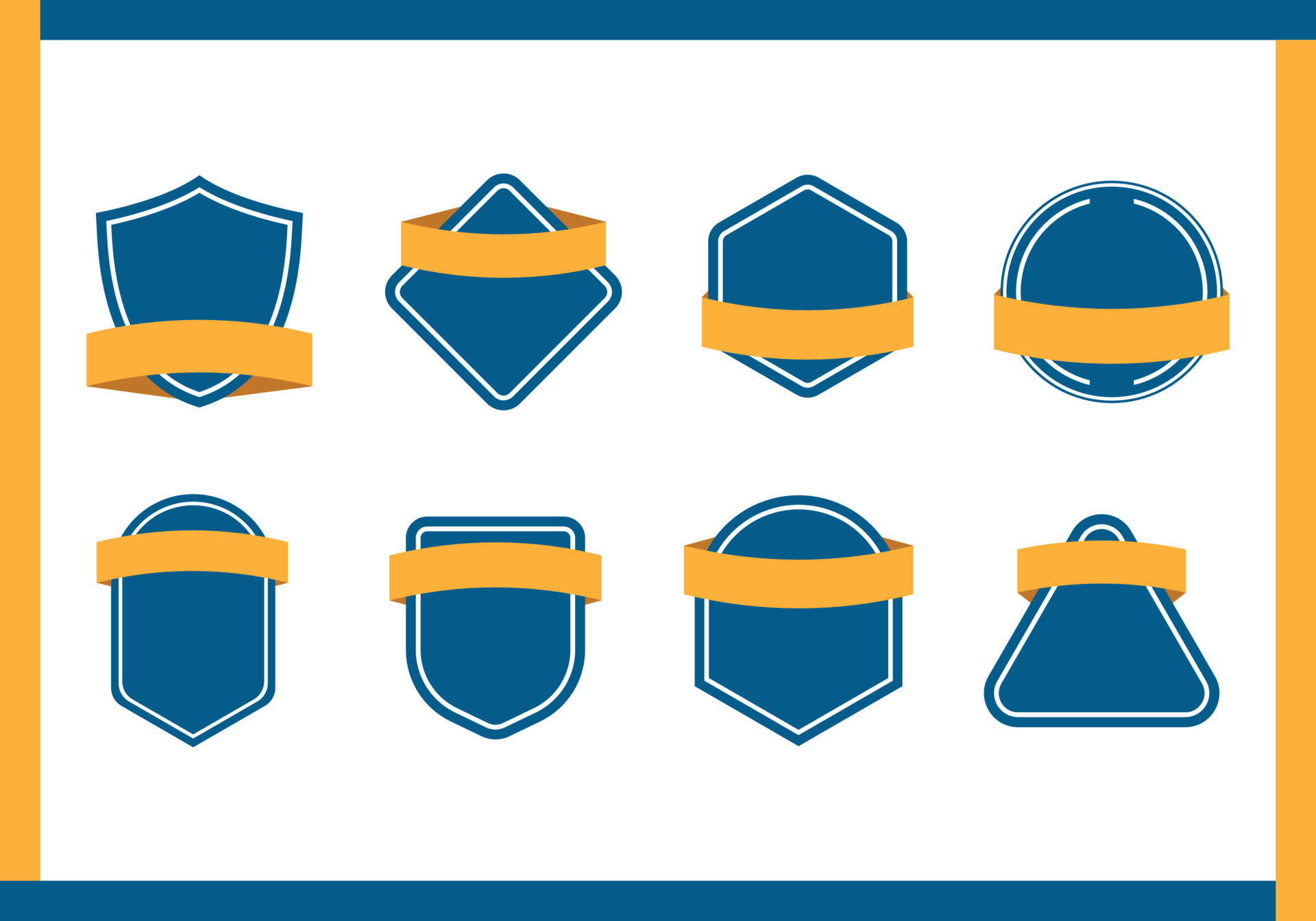 Badge Shape Element Vector 12825168 Vector Art at Vecteezy