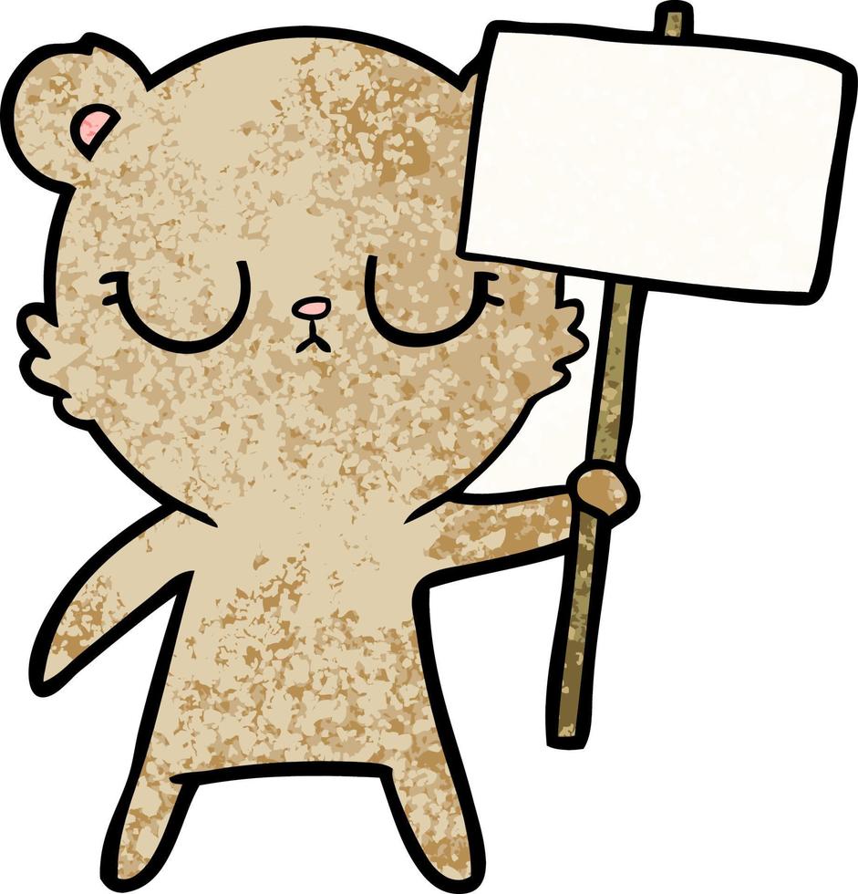 Cartoon Bear Character 12835327 Vector Art At Vecteezy
