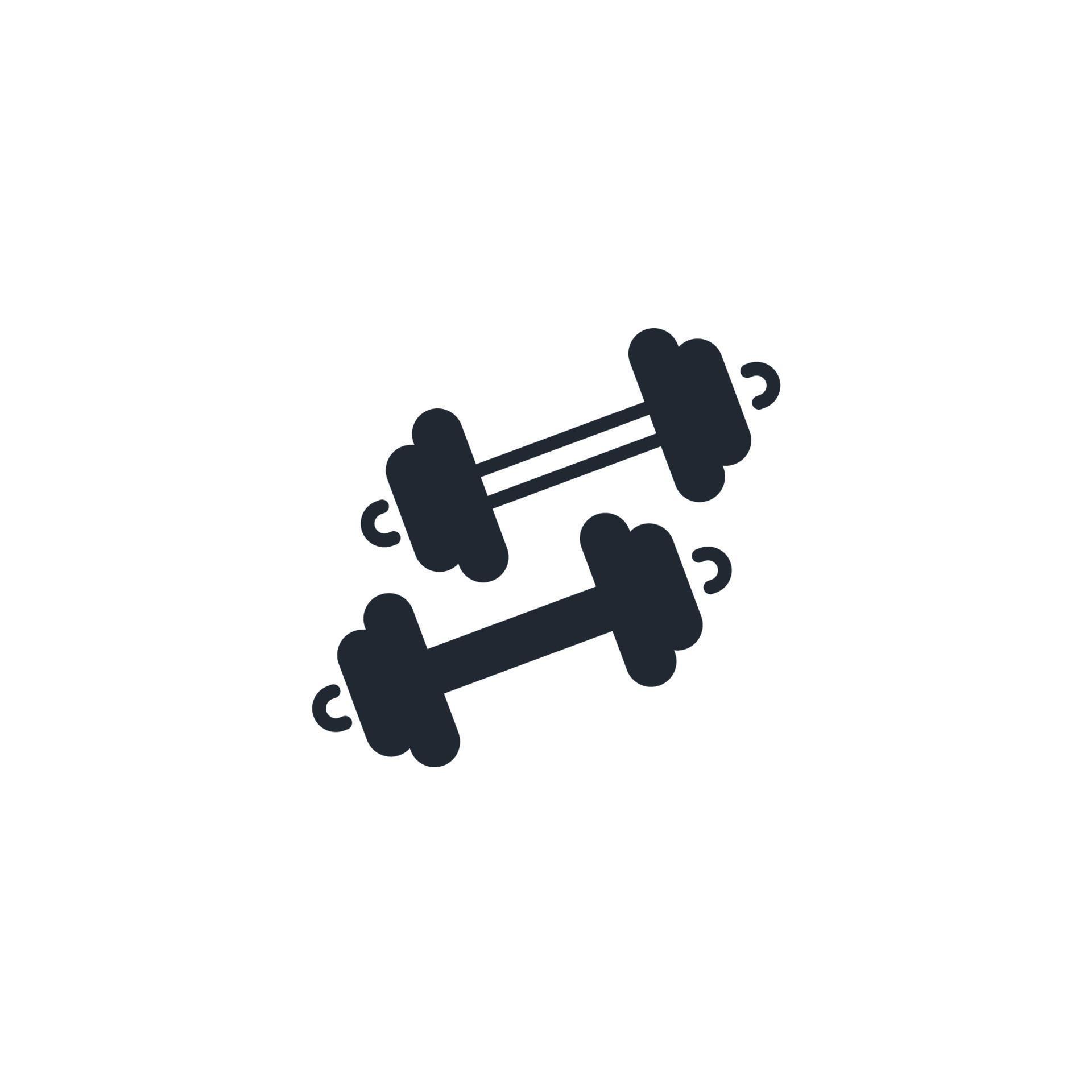 dumbbell icons symbol vector elements for infographic web 12848549 Vector Art at Vecteezy