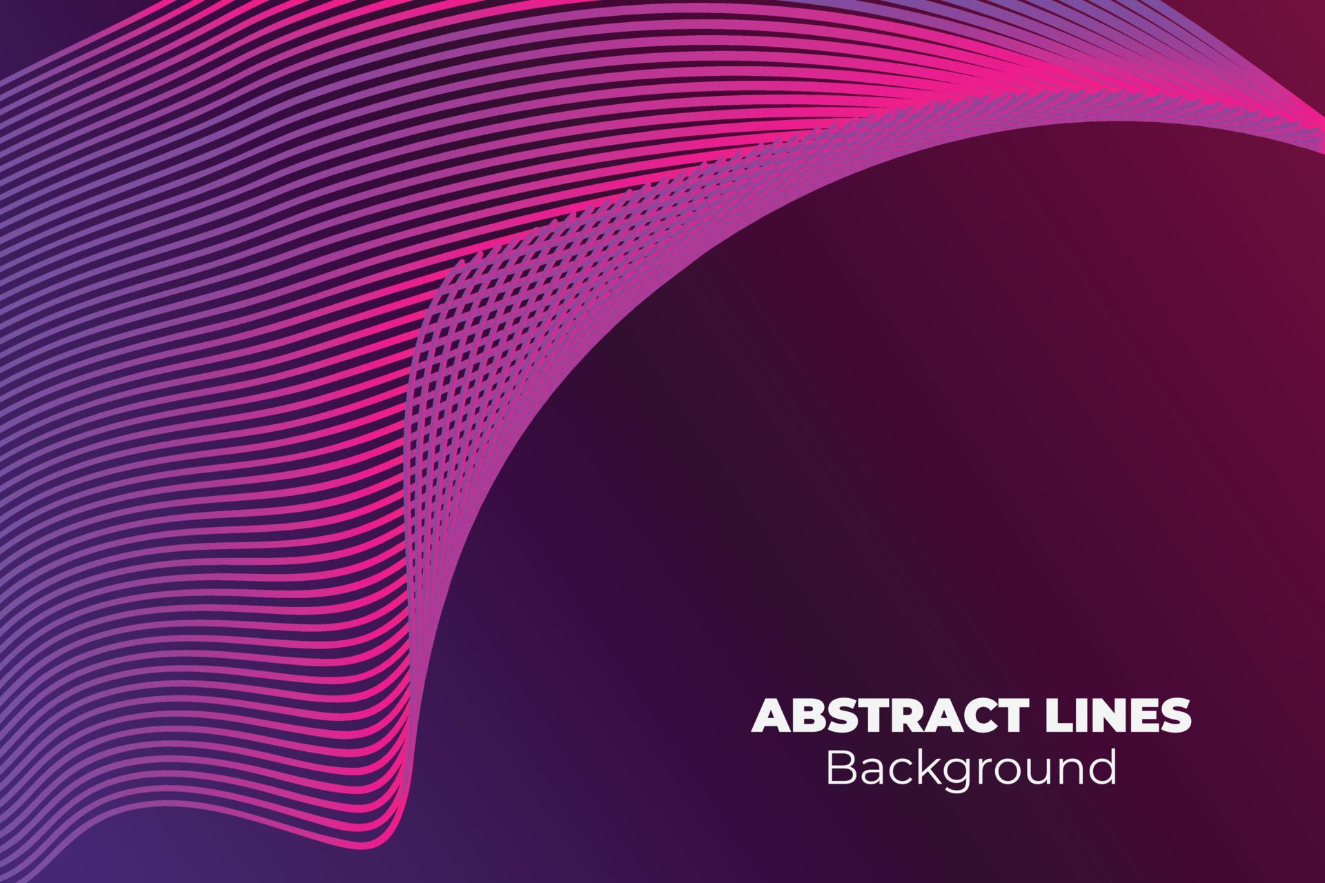 Abstract Wave Lines Background vector. modern stream background. Vector ...