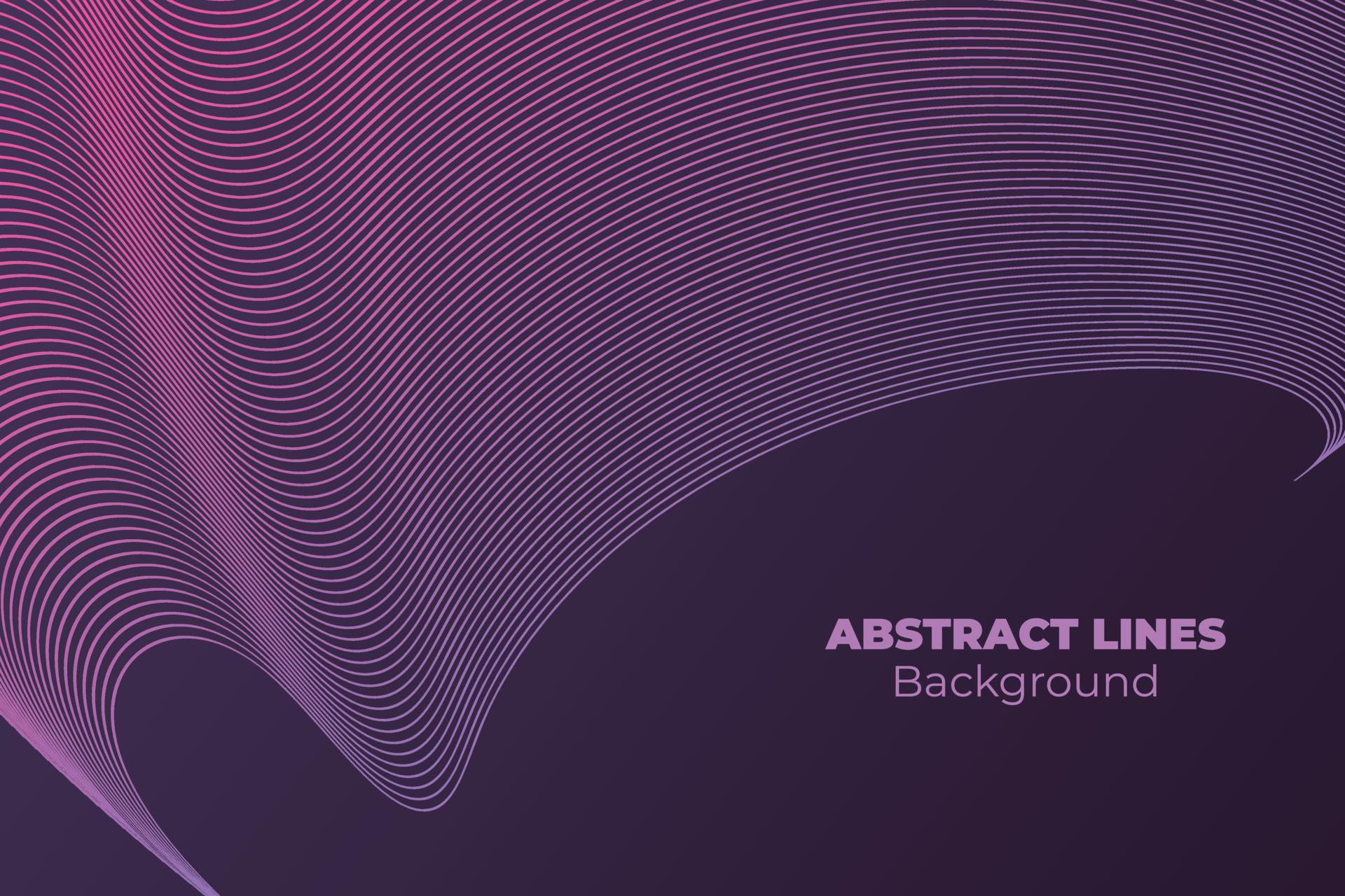 Abstract Wave Lines Background vector. modern stream background. Vector ...