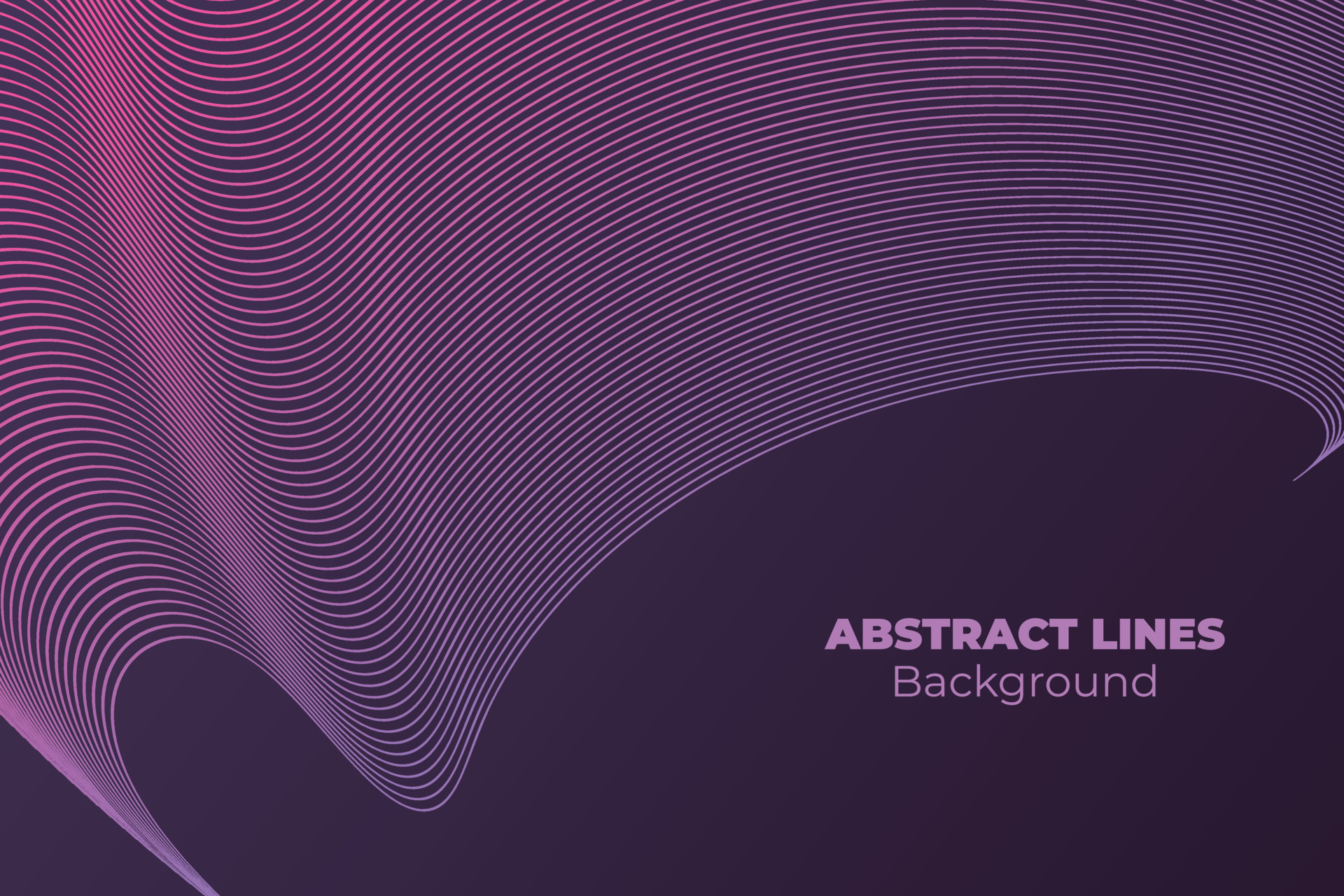 Abstract Wave Lines Background vector. modern stream background. Vector ...