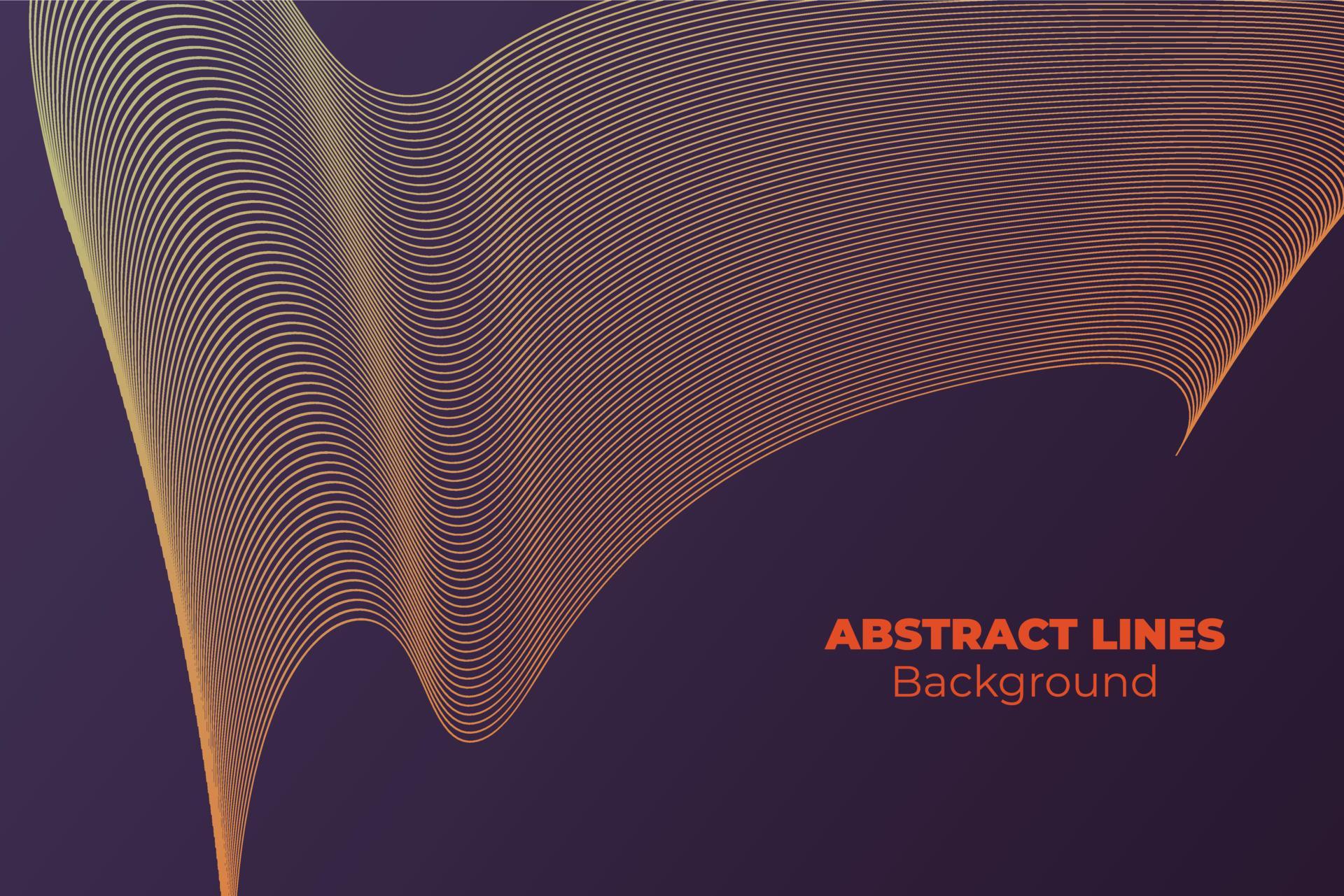 Abstract Wave Lines Background Vector Modern Stream Background Vector