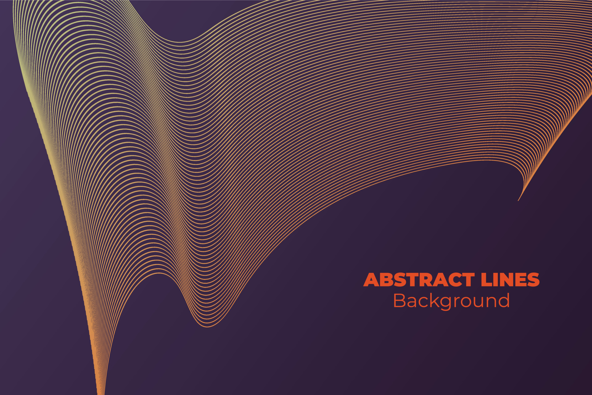 Abstract Wave Lines Background Vector Modern Stream Background Vector