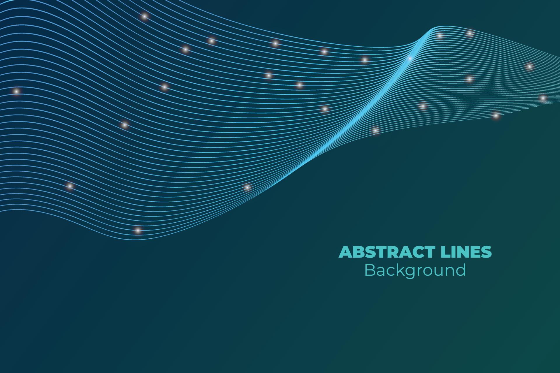 Abstract Wave Lines Background Vector Modern Stream Background Vector