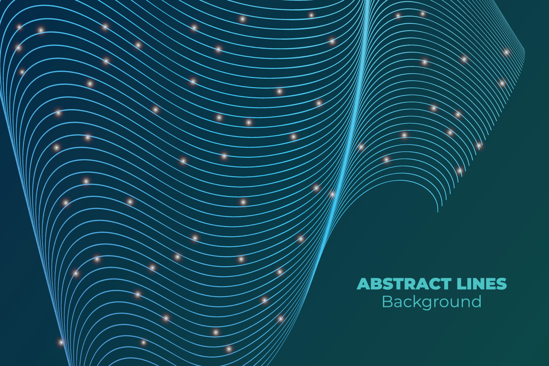 Abstract Wave Lines Background Vector Modern Stream Background Vector