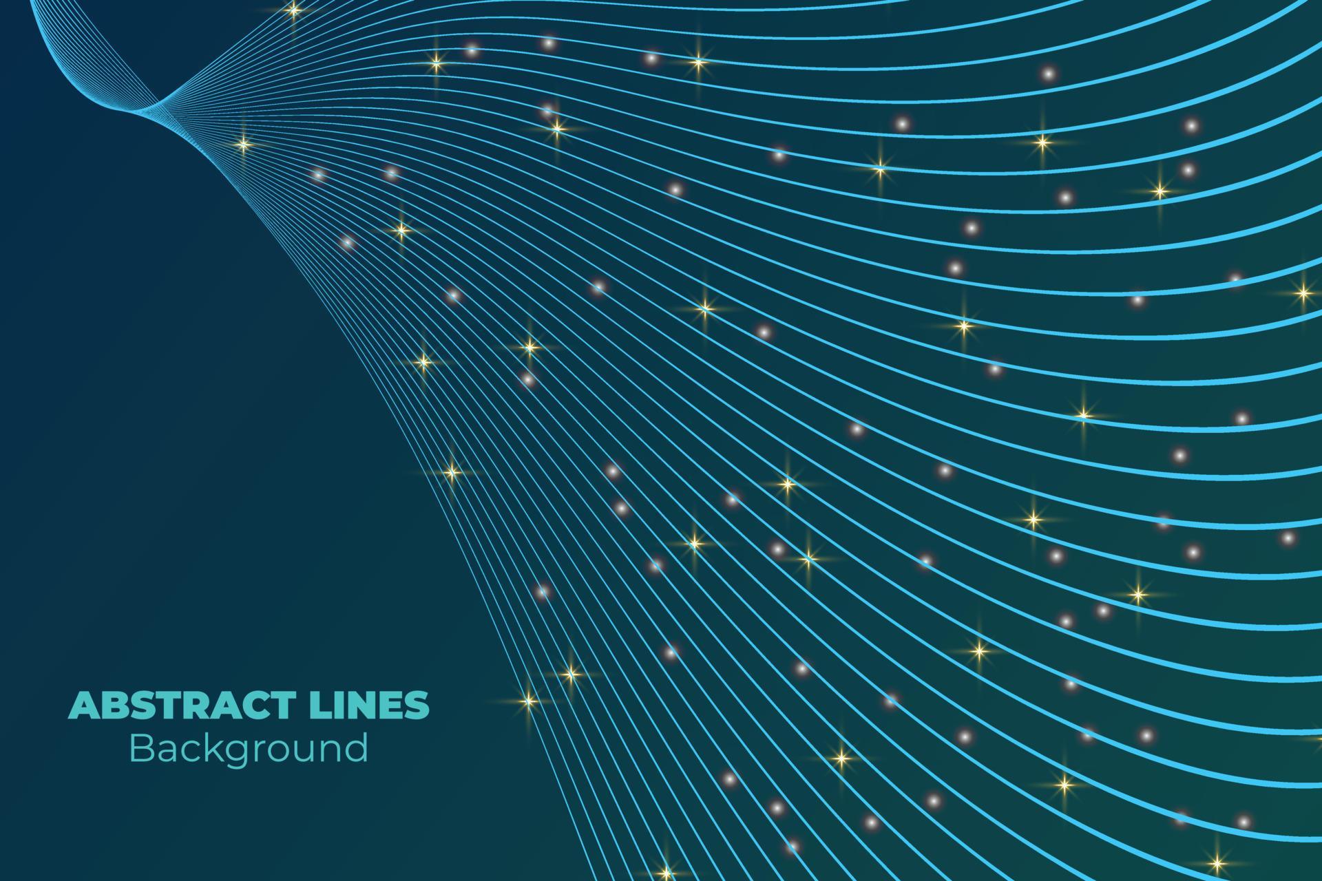 Abstract Wave Lines Background Vector Modern Stream Background Vector