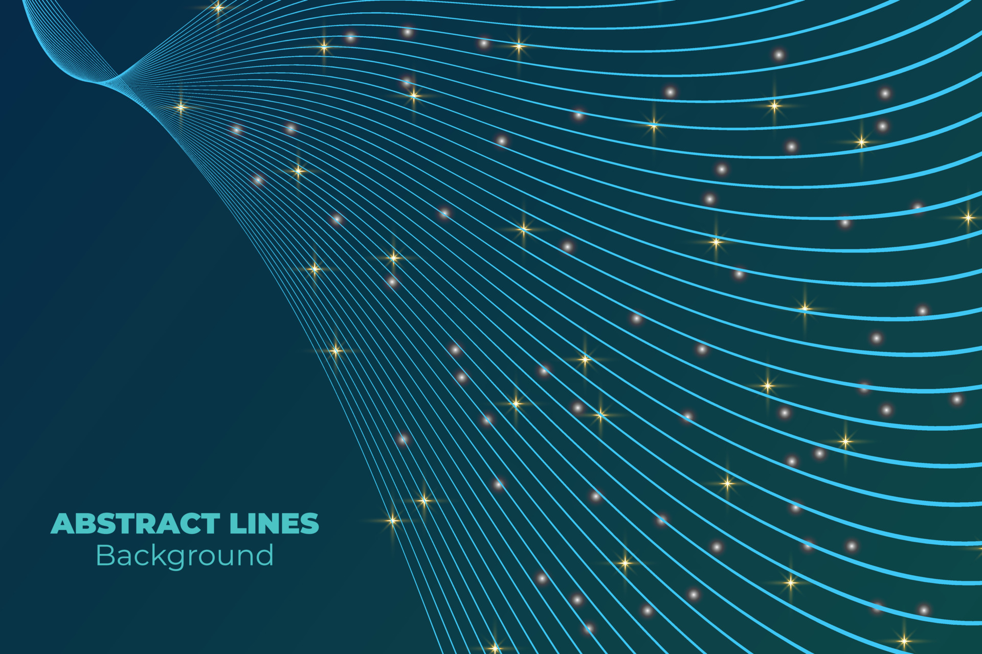 Abstract Wave Lines Background Vector Modern Stream Background Vector Background Illustration