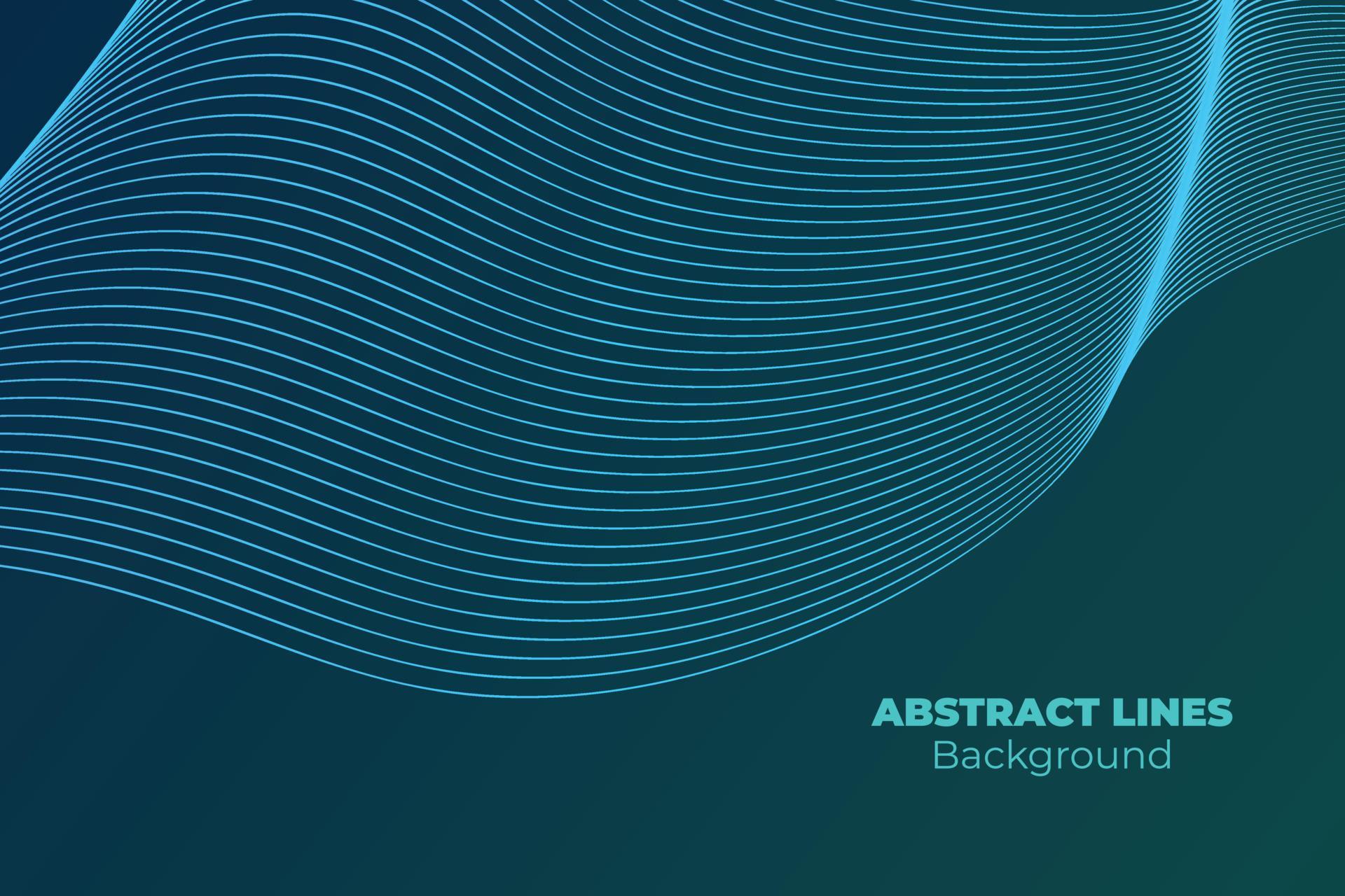 Abstract Wave Lines Background Vector Modern Stream Background Vector