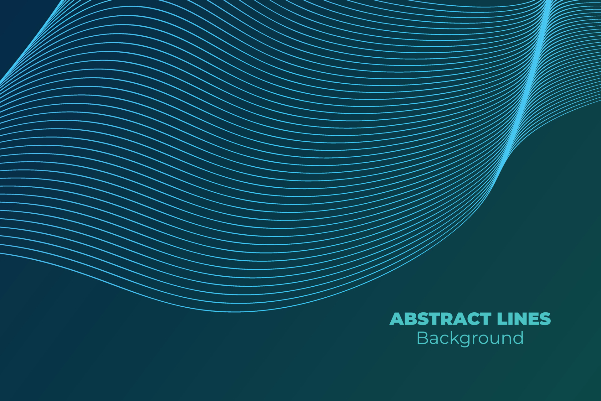 Abstract Wave Lines Background Vector Modern Stream Background Vector