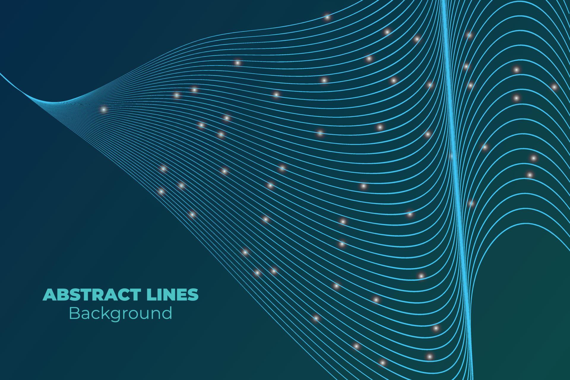 Abstract Wave Lines Background vector. modern stream background. Vector ...