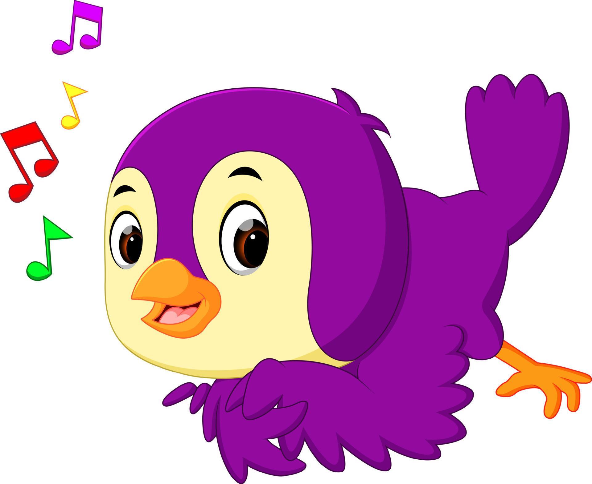 Cute Bird Cartoon 12850138 Vector Art At Vecteezy