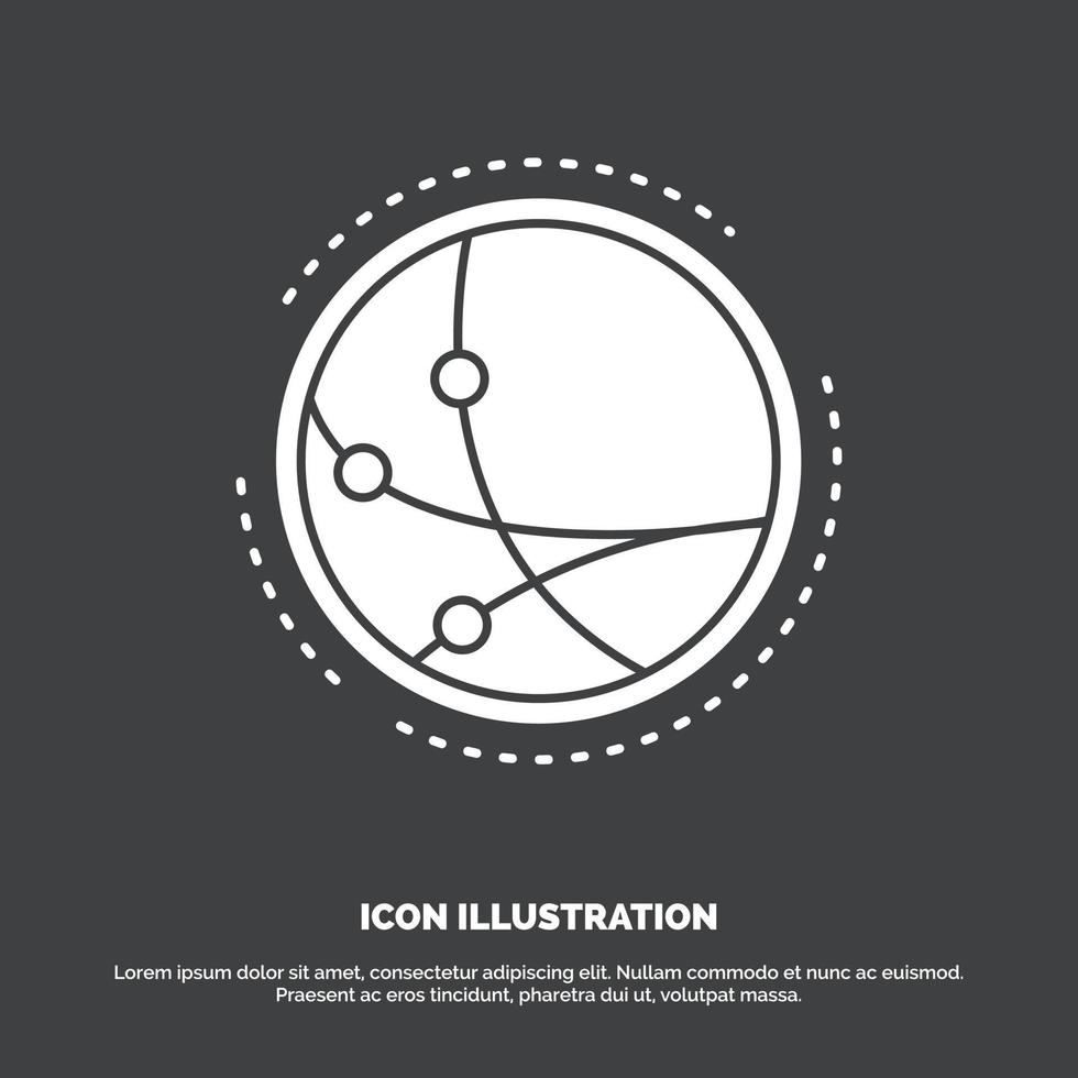 Worldwide Communication Connection Internet Network Icon Glyph Vector Symbol For Ui And Ux