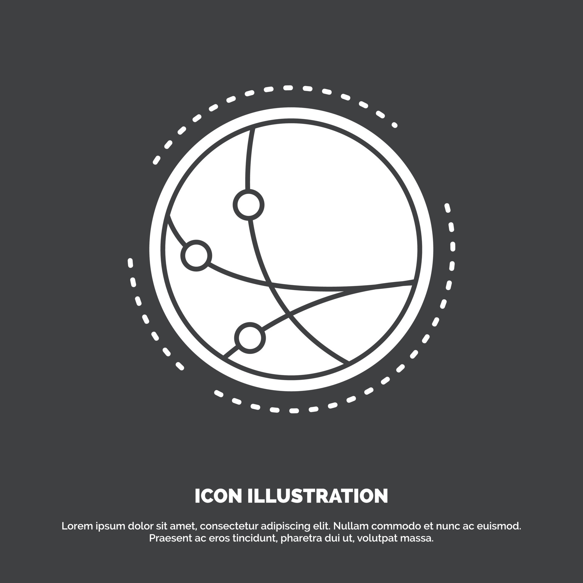 Worldwide Communication Connection Internet Network Icon Glyph Vector Symbol For Ui And Ux